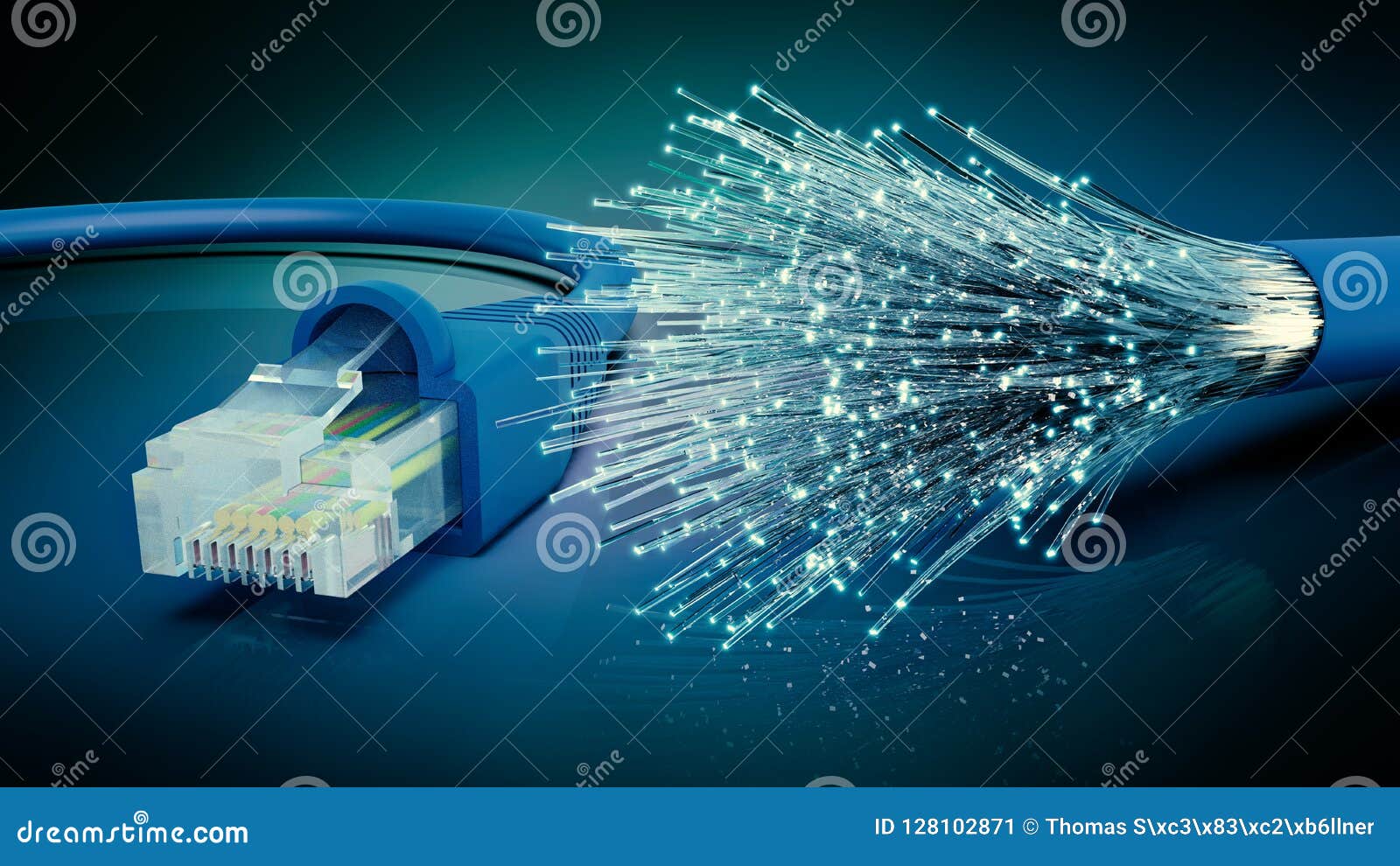 Information Technology High Speed Network Stock Image - Image of macro ...