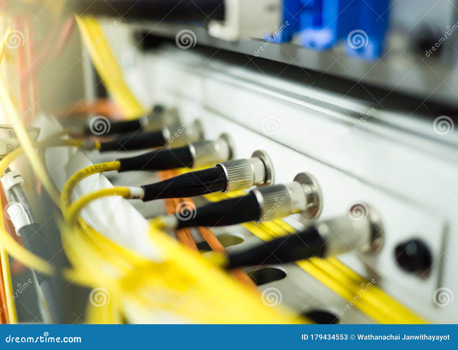 Network Cable Optical Fiber Optic for Internet Link Stock Image - Image ...