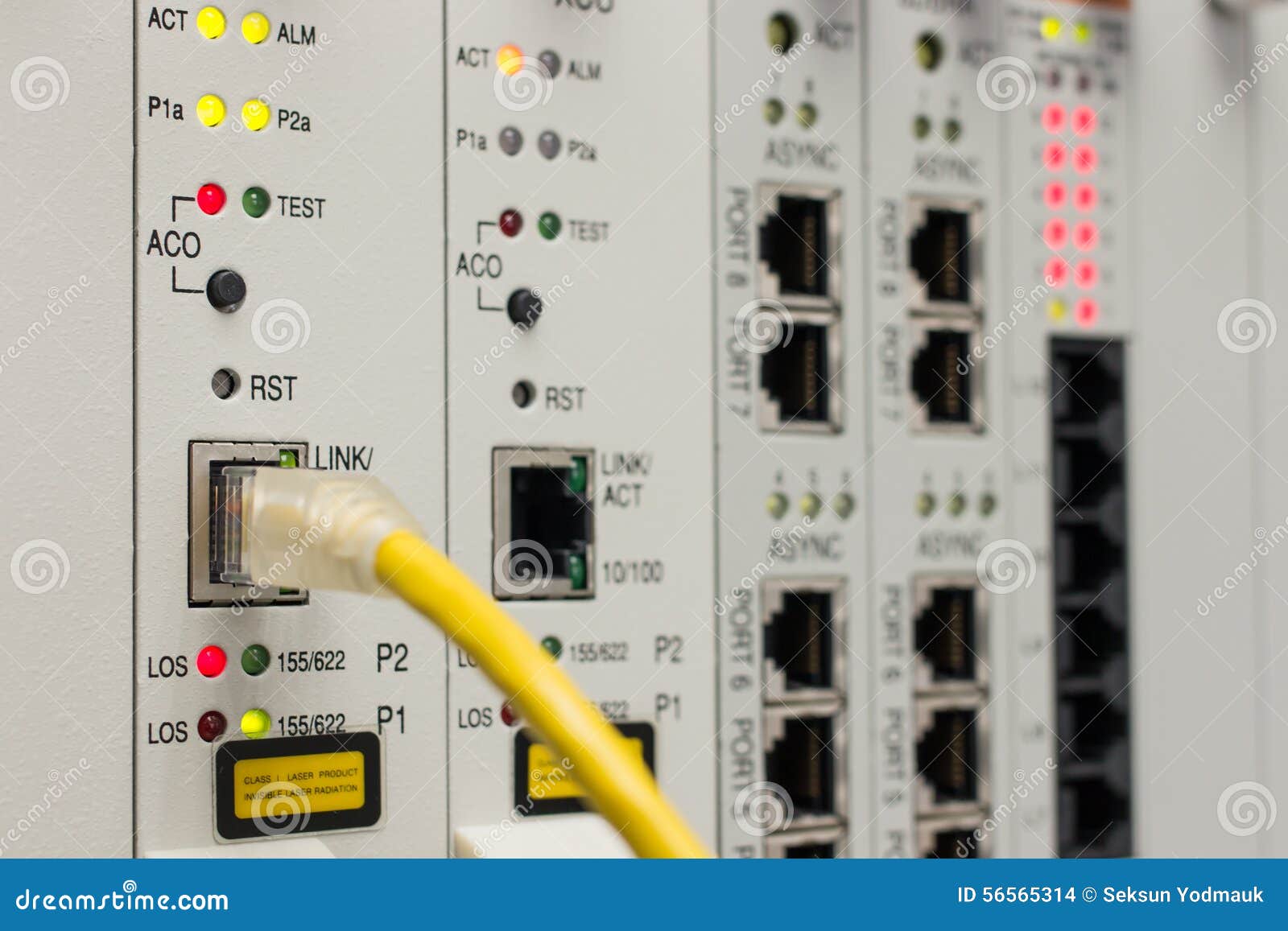 Network Cable Plug in Device Stock Photo - Image of internet, broadband ...