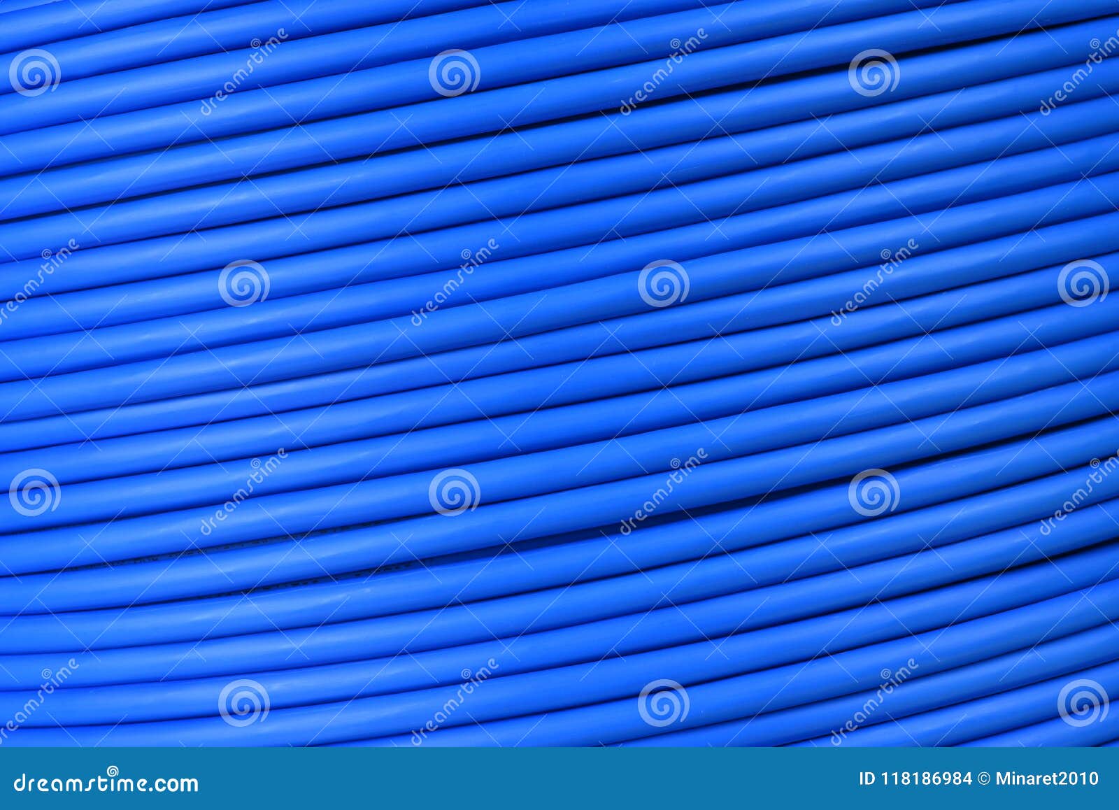 Network cable rolled stock photo. Image of closeup, optic - 118186984