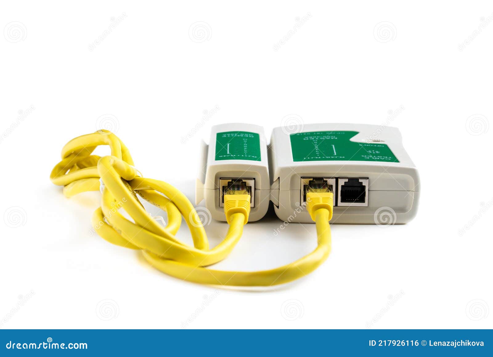 Network Cable Tester Test Tool RJ45 Application Example Isolated on ...