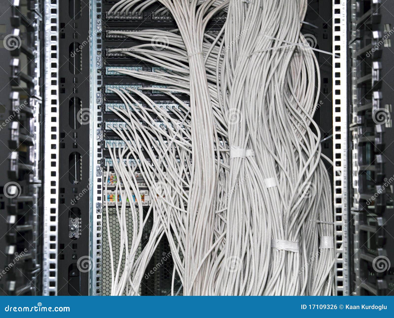 Network cables stock photo. Image of cat6, cable, cabinet - 17109326
