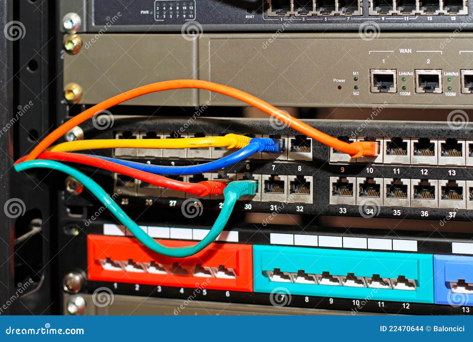 Network cables stock photo. Image of computer, cable - 22470644