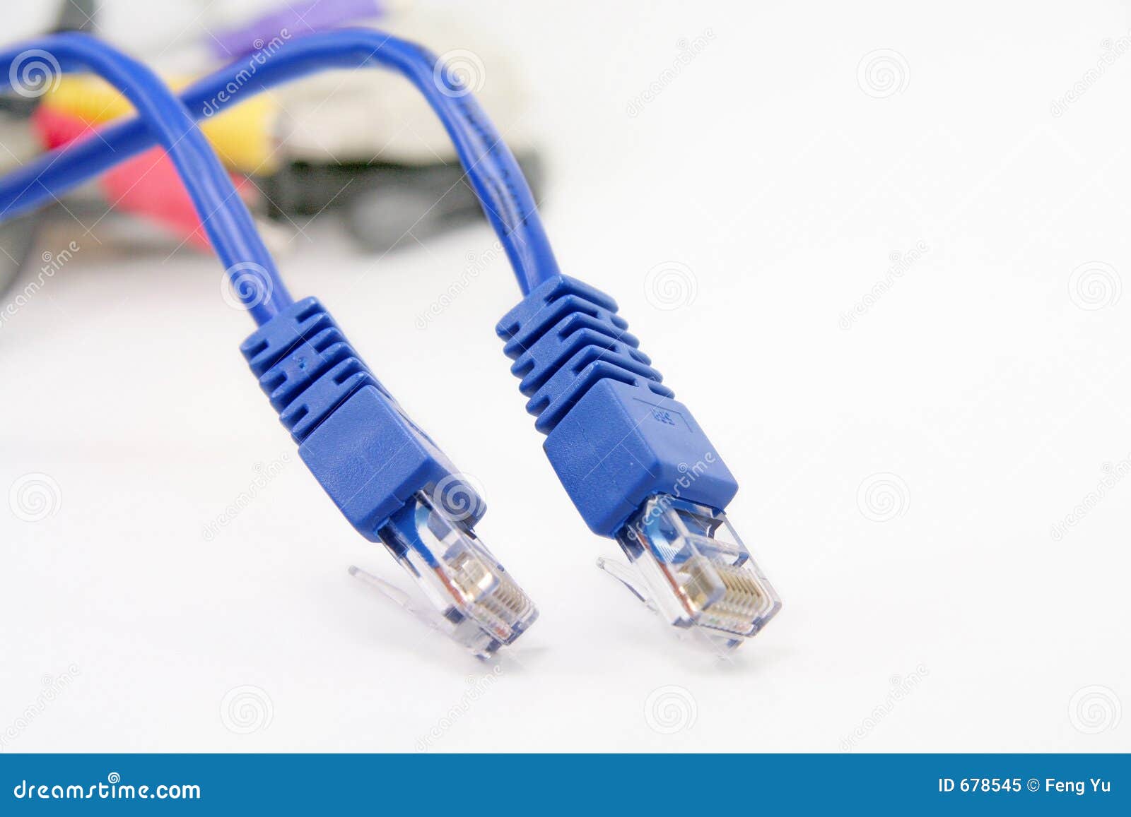 Network cables stock image. Image of communications, fast - 678545