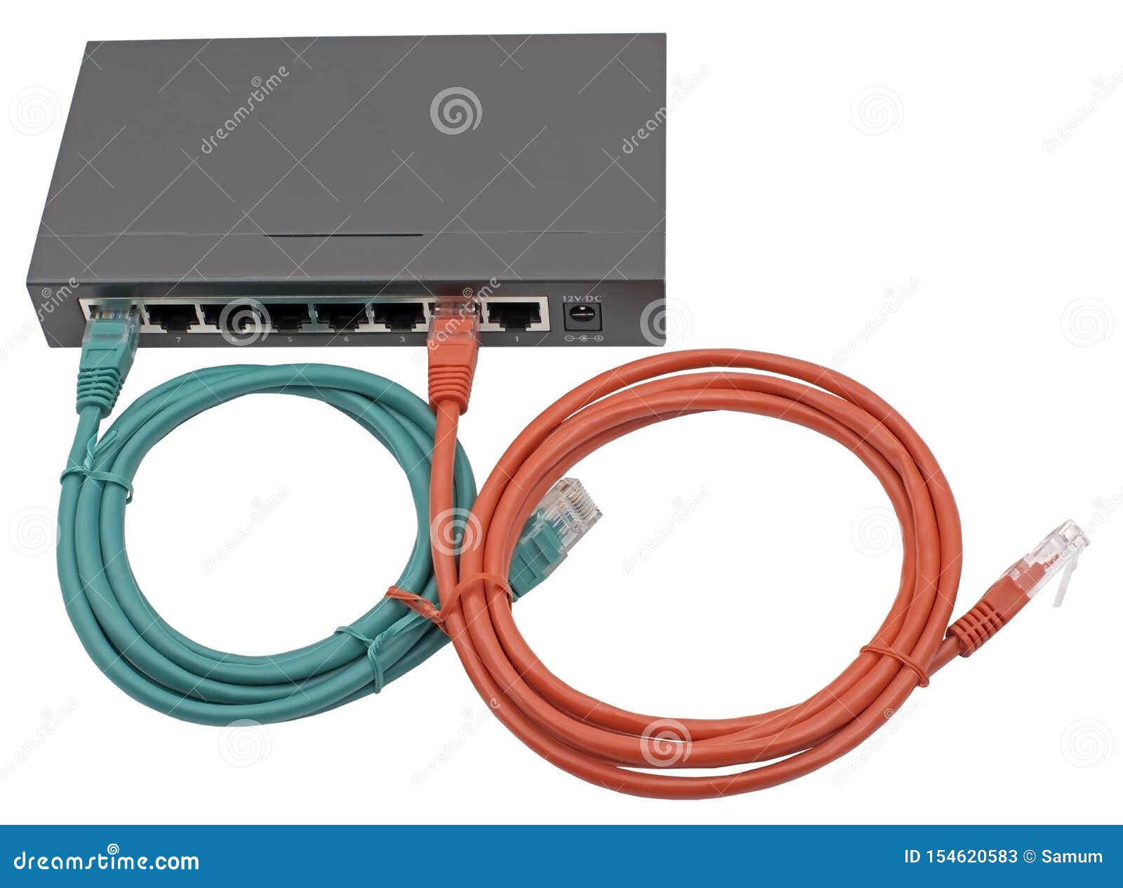 Network Cables Connected To Router Stock Image - Image of equipment ...