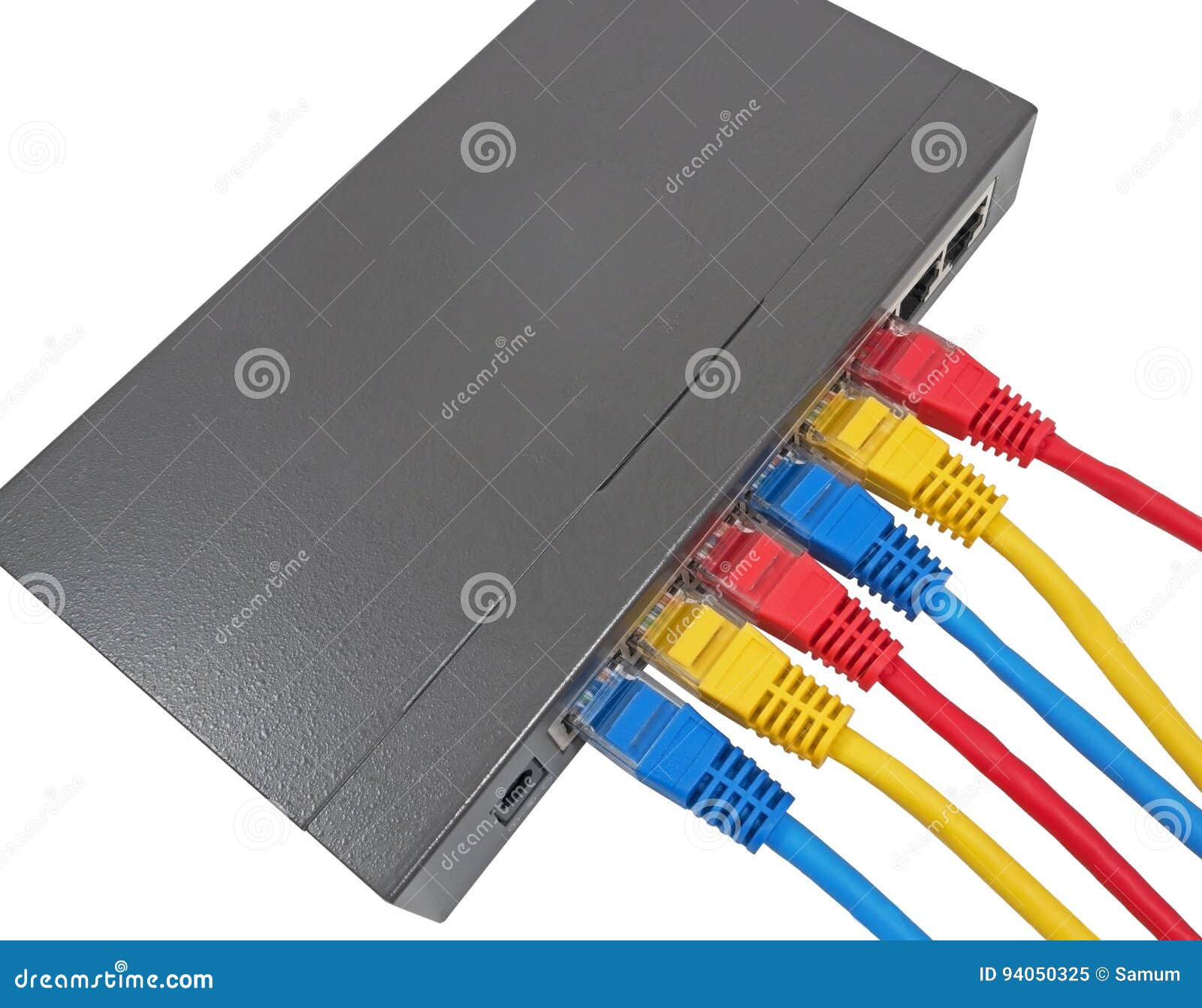 Network Cables Connected To Router Stock Image - Image of disconnect ...