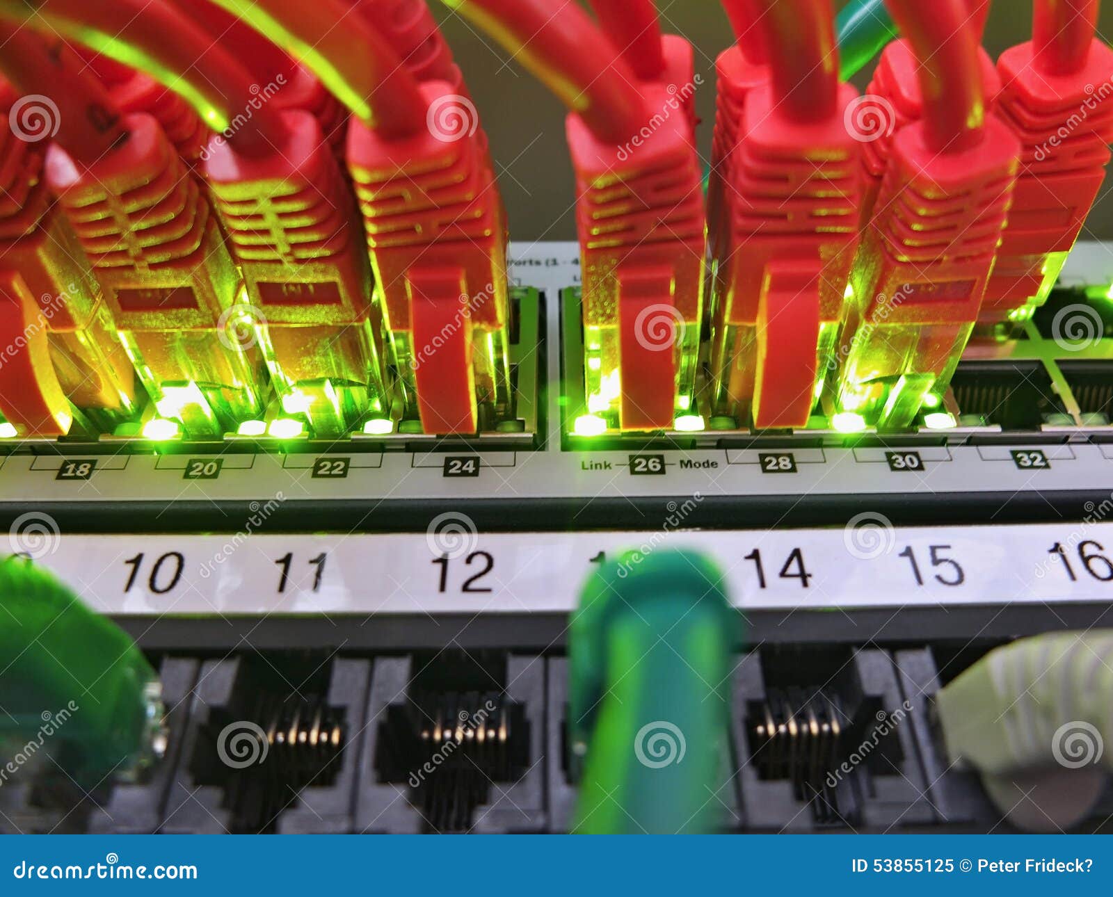 Network Cables Connected To Server Stock Image - Image of ethernet ...