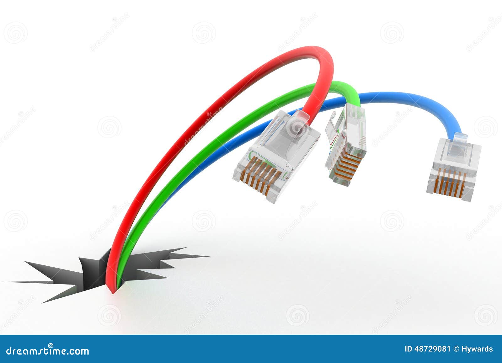 Network Cables Royalty-Free Illustration | CartoonDealer.com #48729081