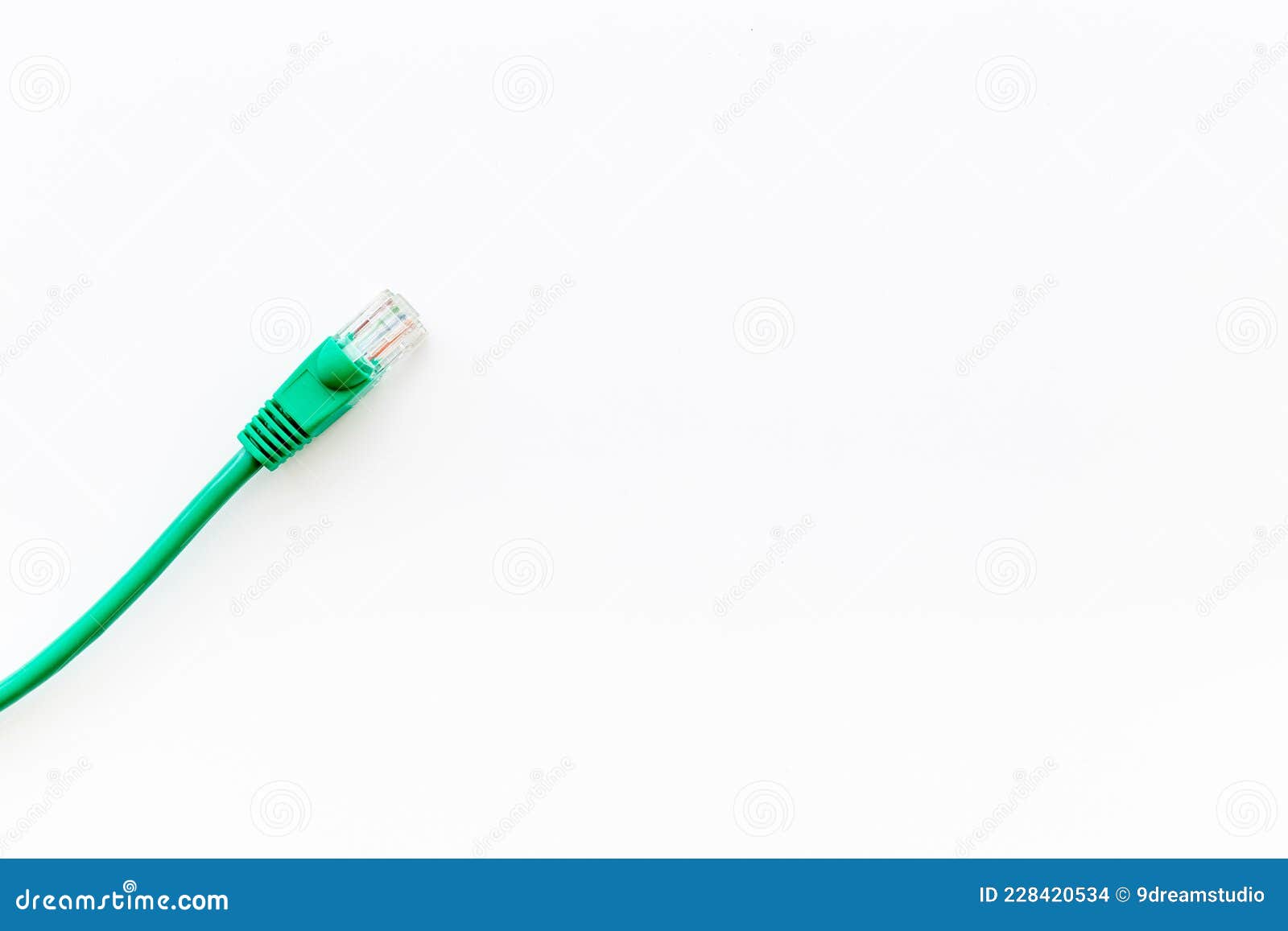 Network Cables and Electrical Wires, Top View Stock Photo - Image of ...
