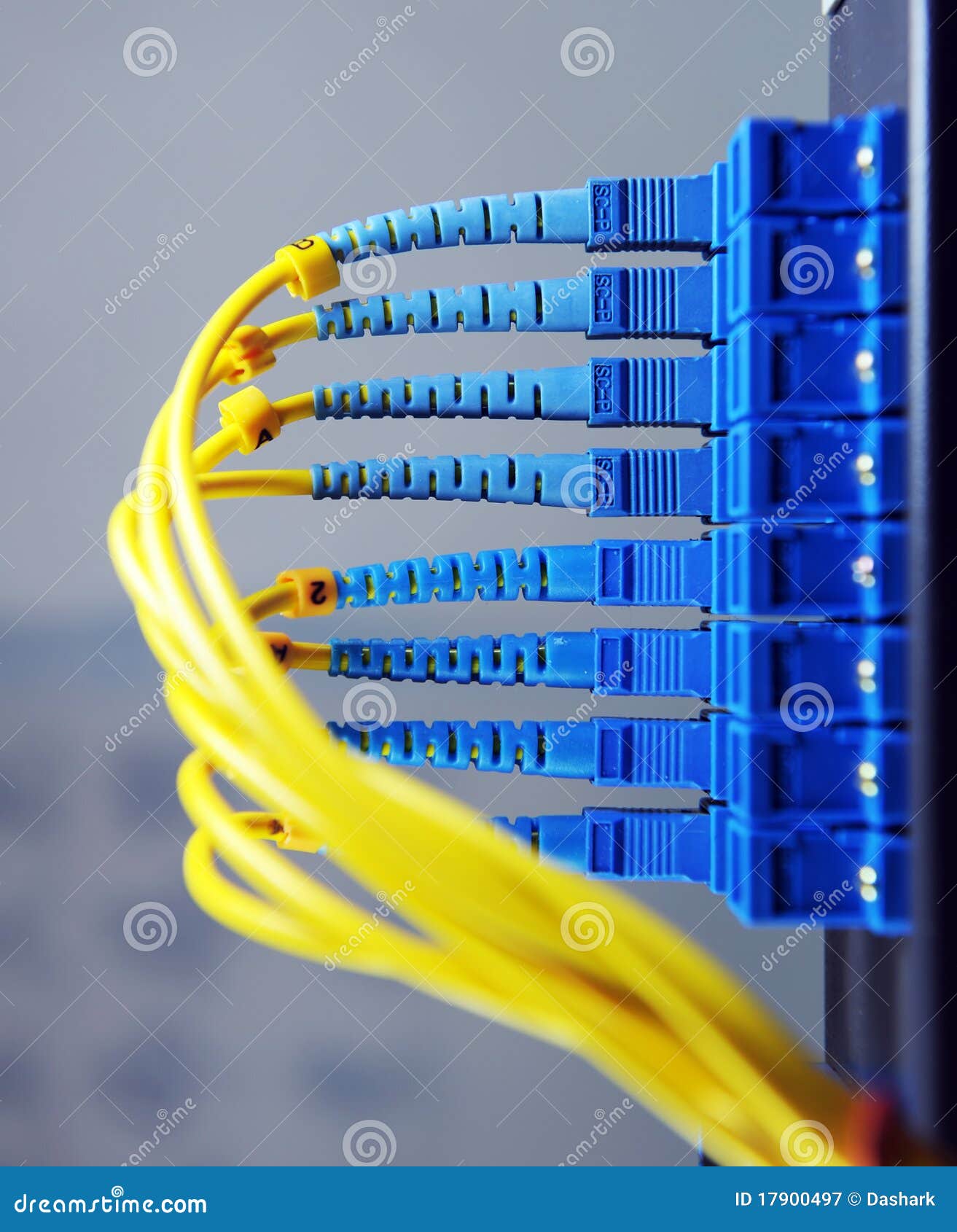 Network cables and hub stock image. Image of computer - 17900497