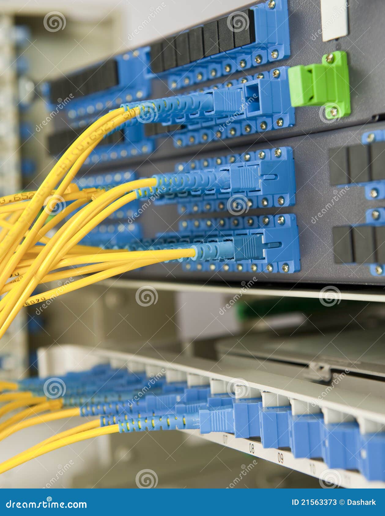 Network cables and servers stock image. Image of internet - 21563373