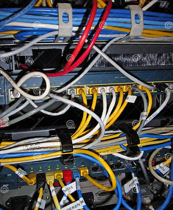 Network Cabling stock photo. Image of equipment, electronic - 4543784
