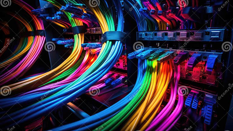 Network cabling stock illustration. Illustration of copper - 324823267