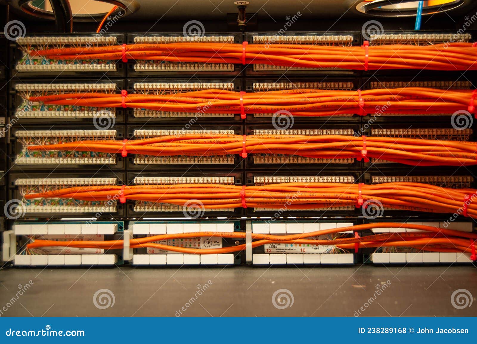 Network Cabling Patch Cancel Stock Photo - Image of switch, digital ...