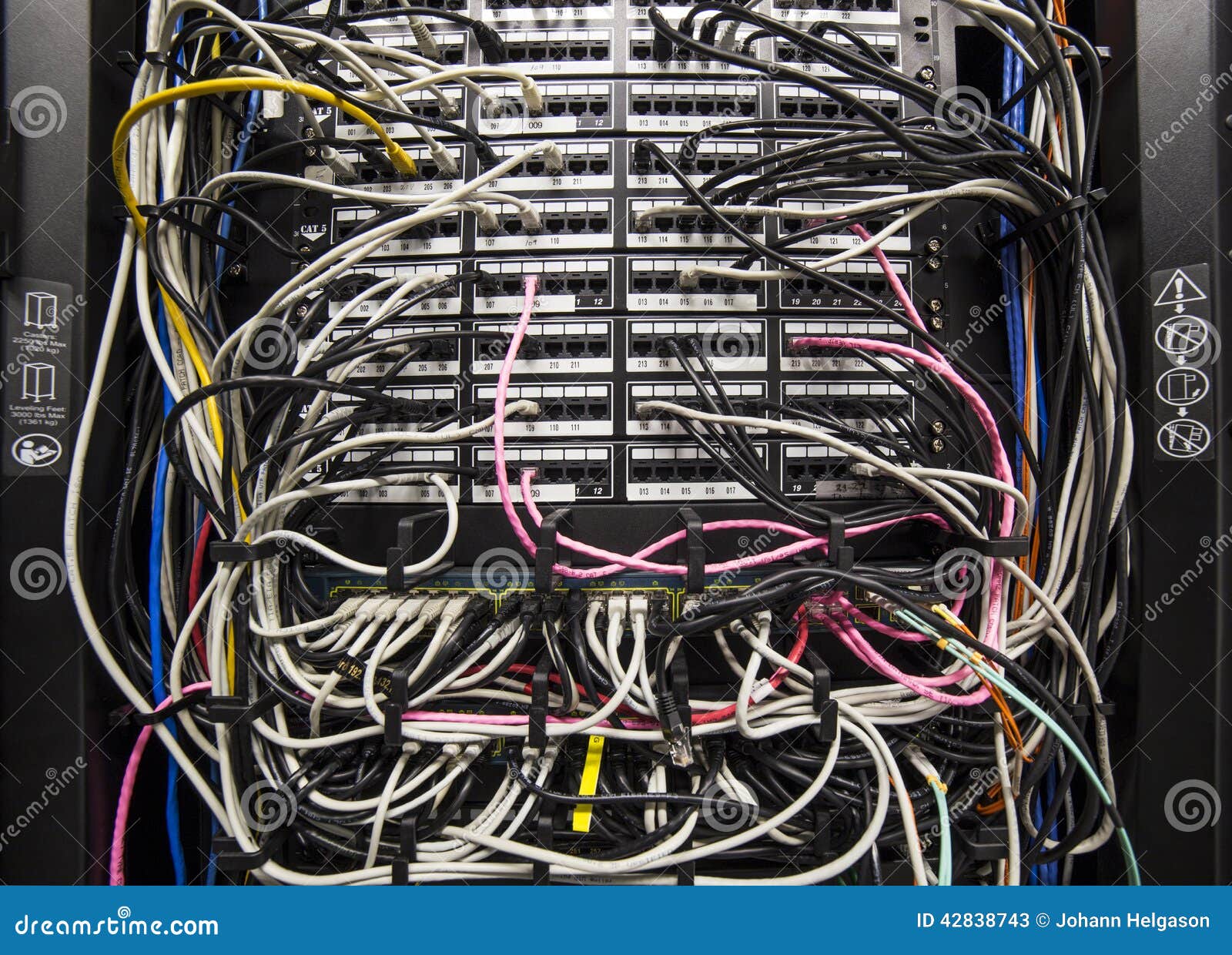 Network cabling stock image. Image of switches, networking - 42838743