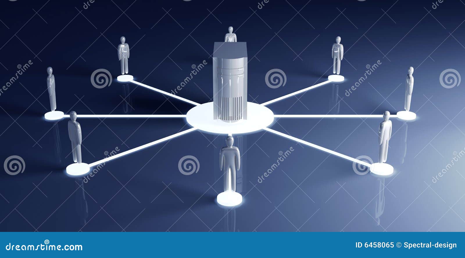 Network Collaboration stock illustration. Illustration of network - 6458065