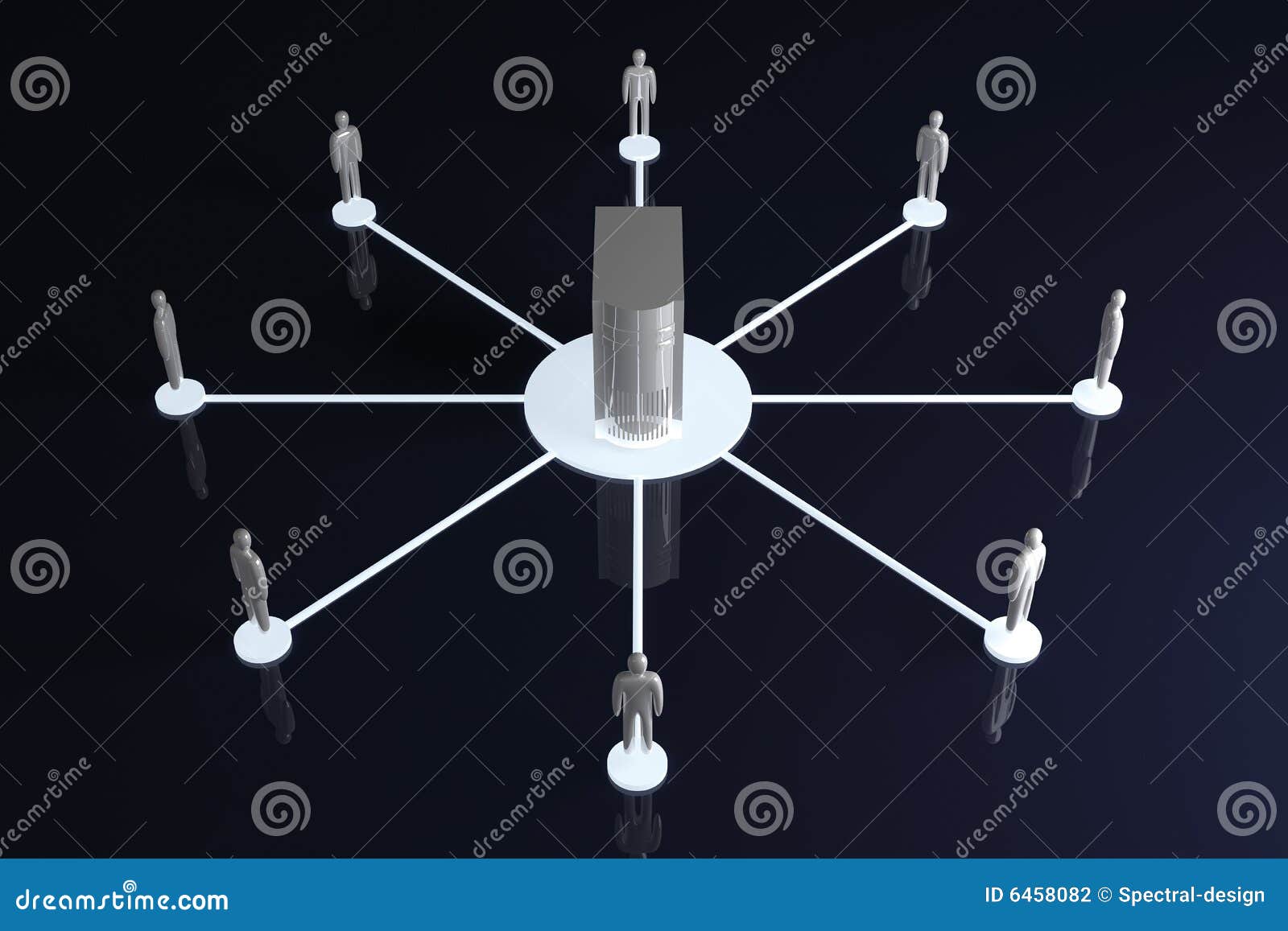 Network Collaboration stock illustration. Illustration of server - 6458082