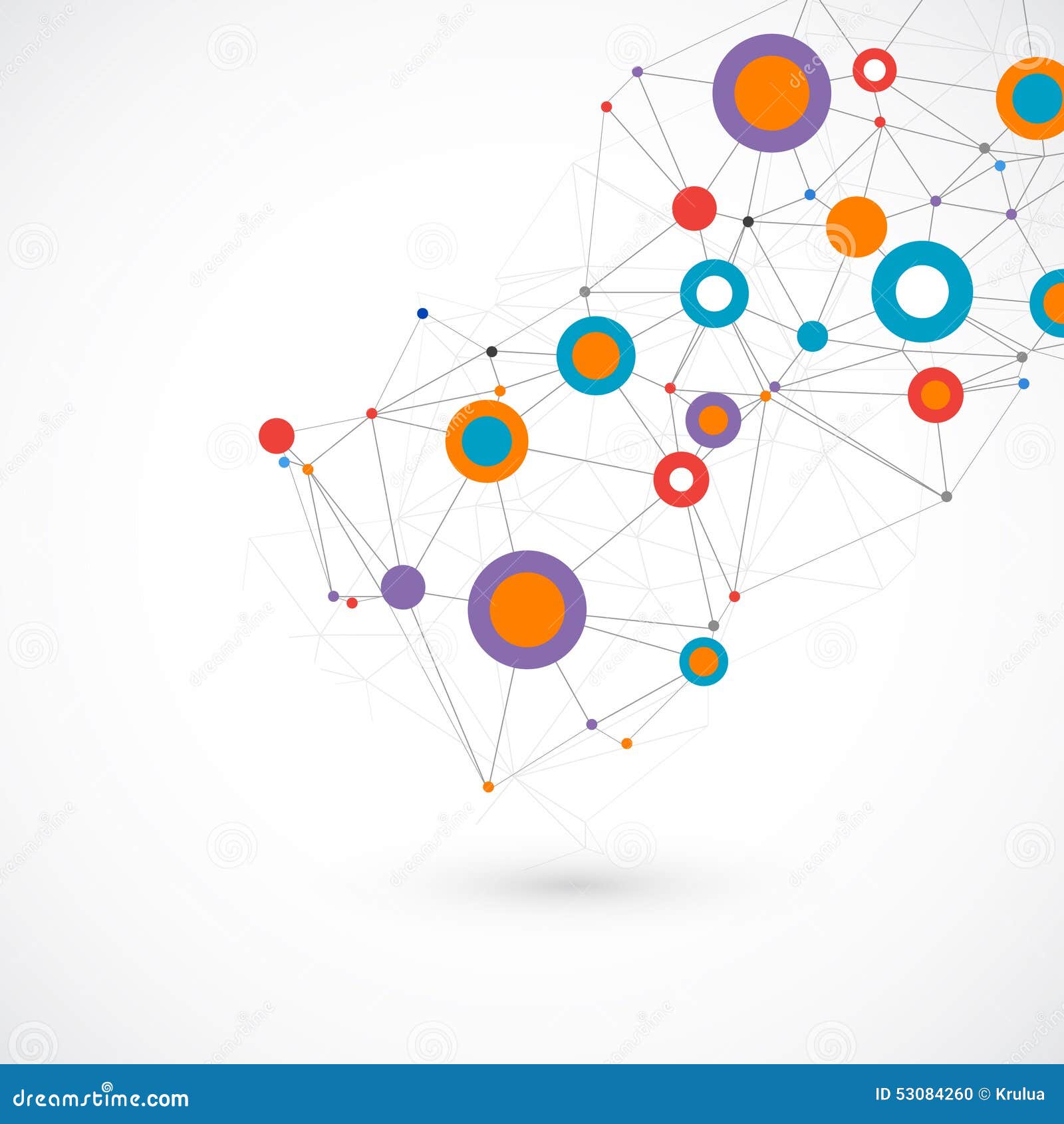 Network Color Technology Communication Background. Stock Vector ...