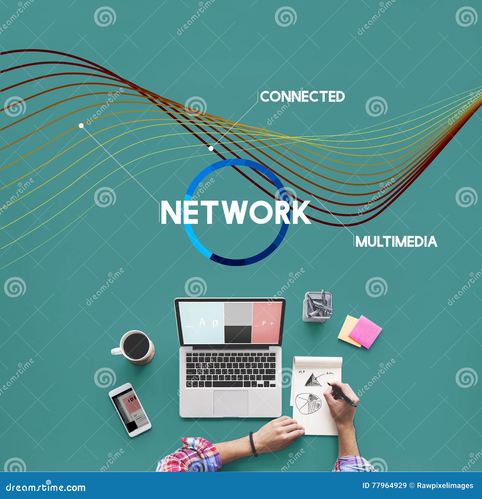 Network Communication Connection Web Concept Stock Image - Image of ...