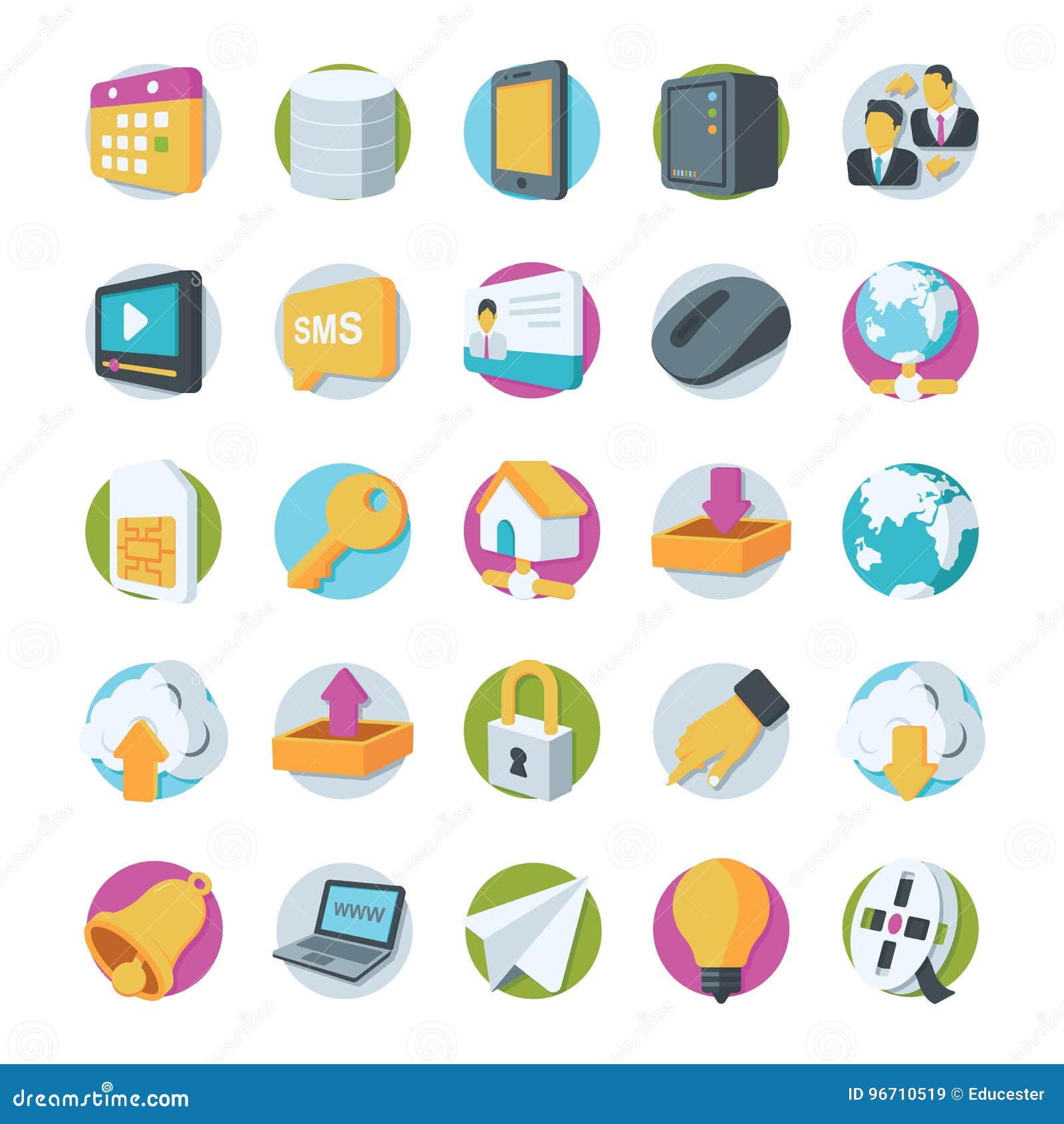 Network and Communication Vector Icons 2 Stock Illustration ...