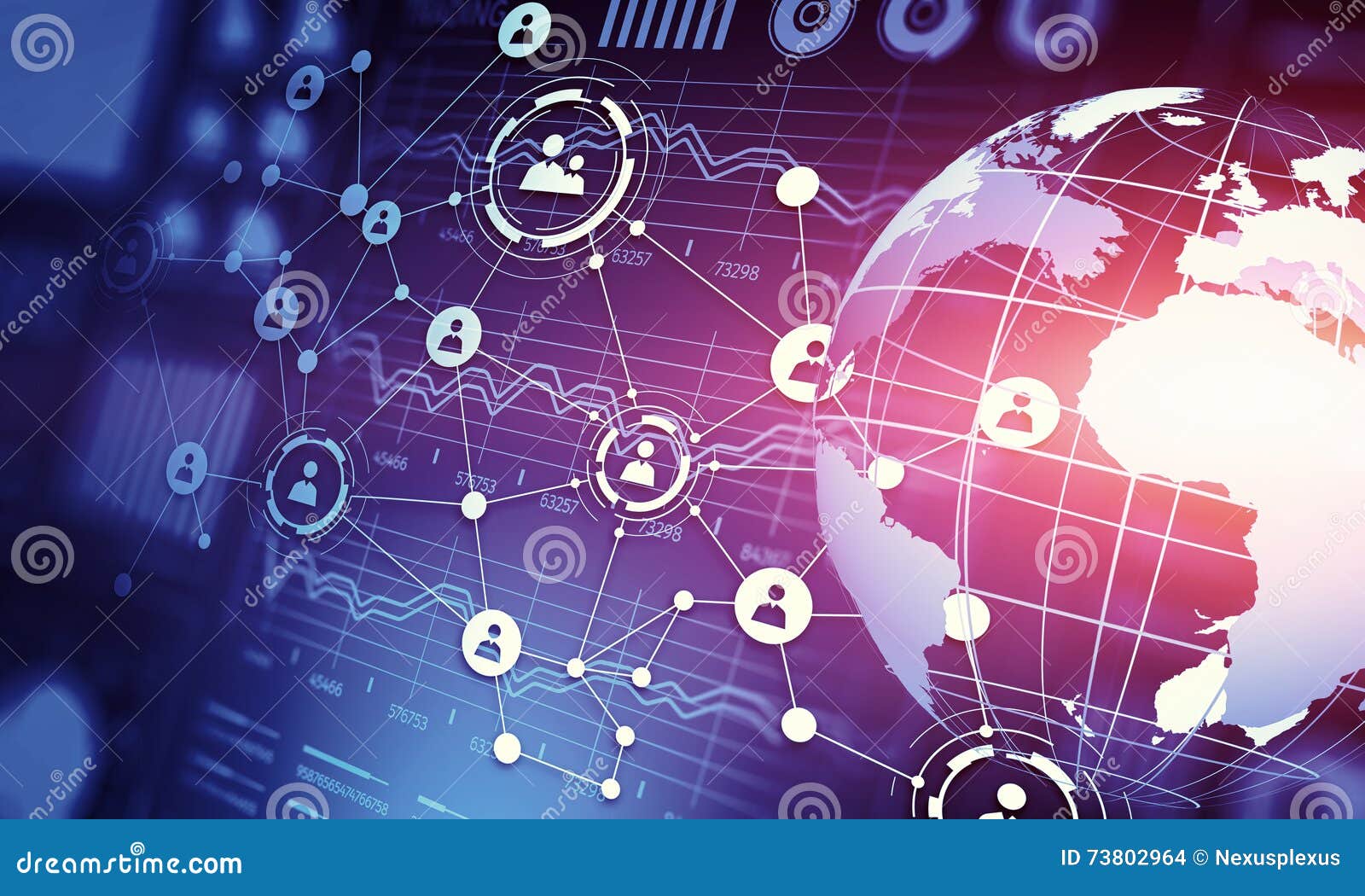 Network community concept stock illustration. Illustration of globe ...