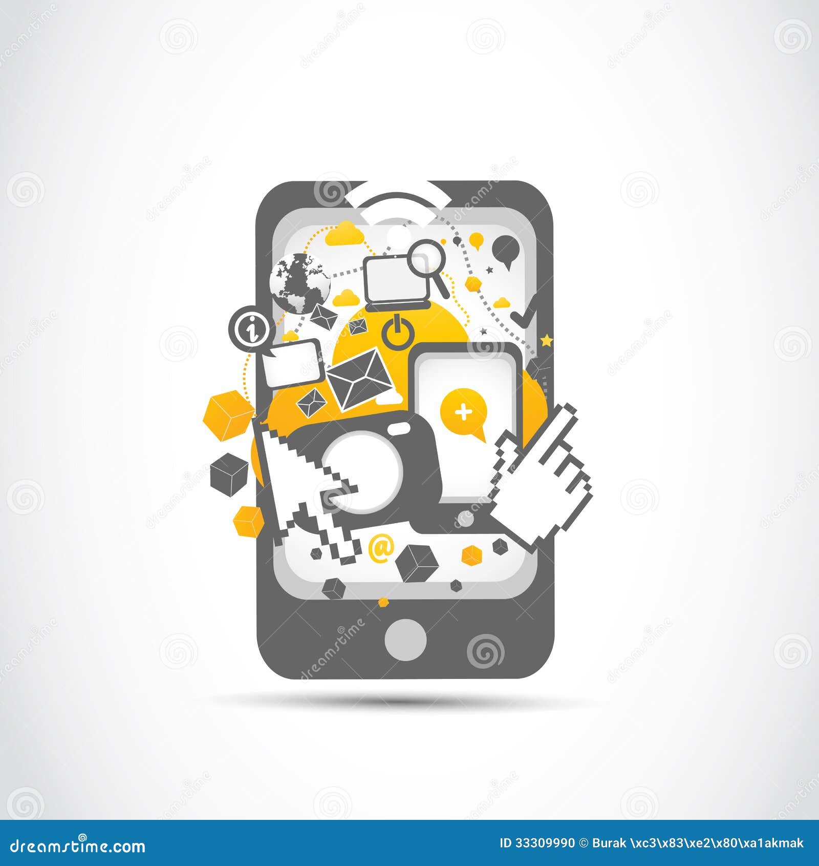 Network Community Technology Stock Vector - Illustration of friend ...