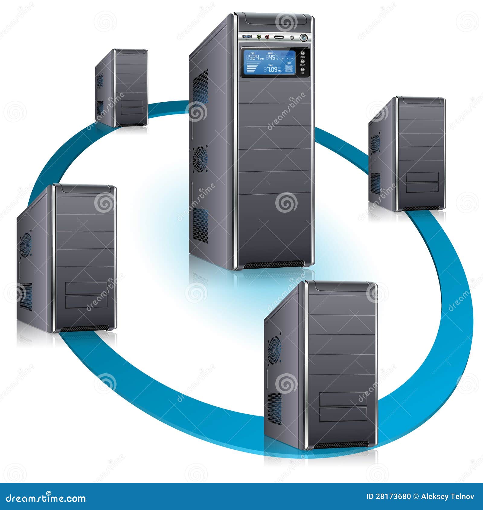 Network Concept stock vector. Illustration of detailed - 28173680