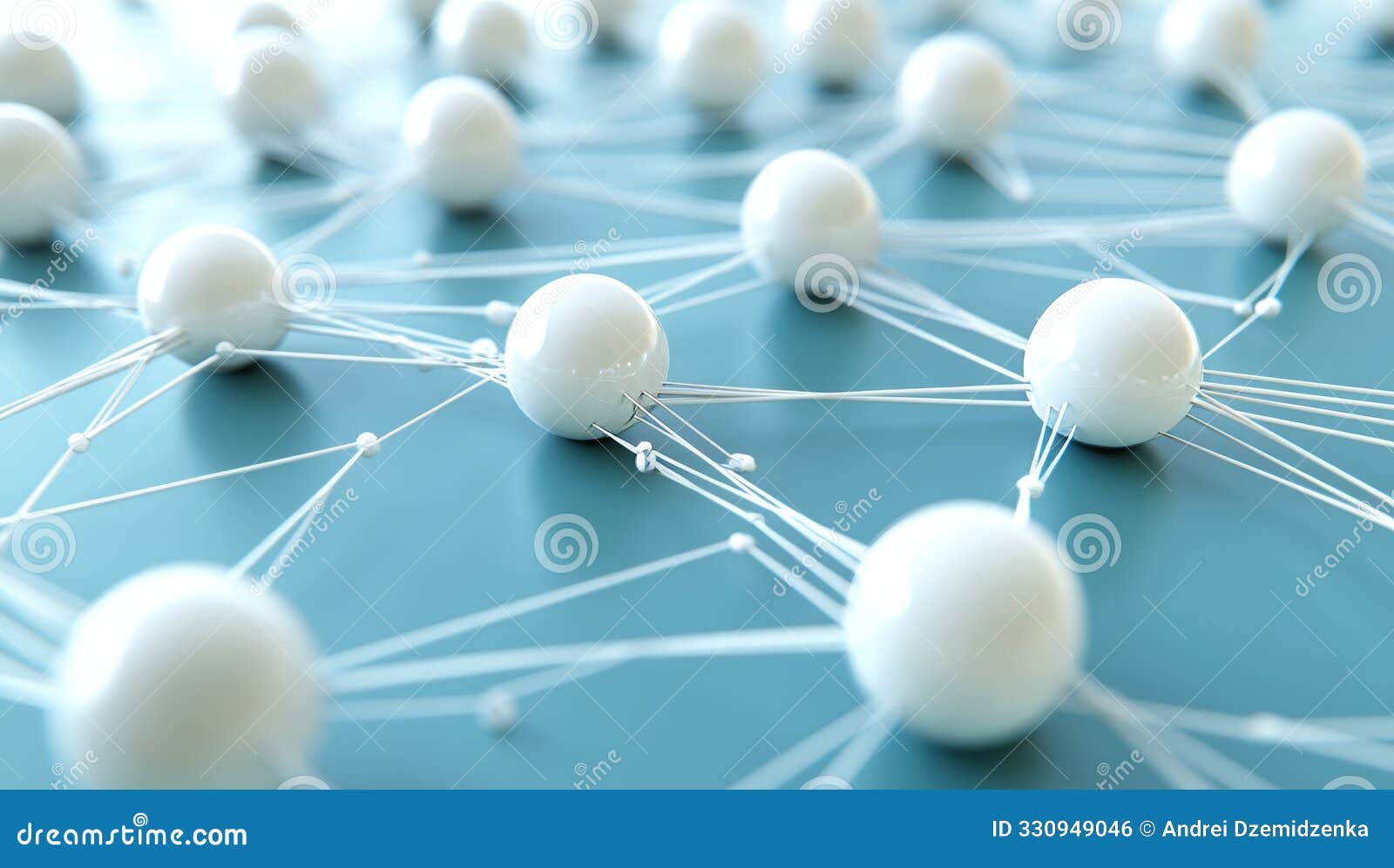 Network Concept with Abstract White Network Structure on White ...