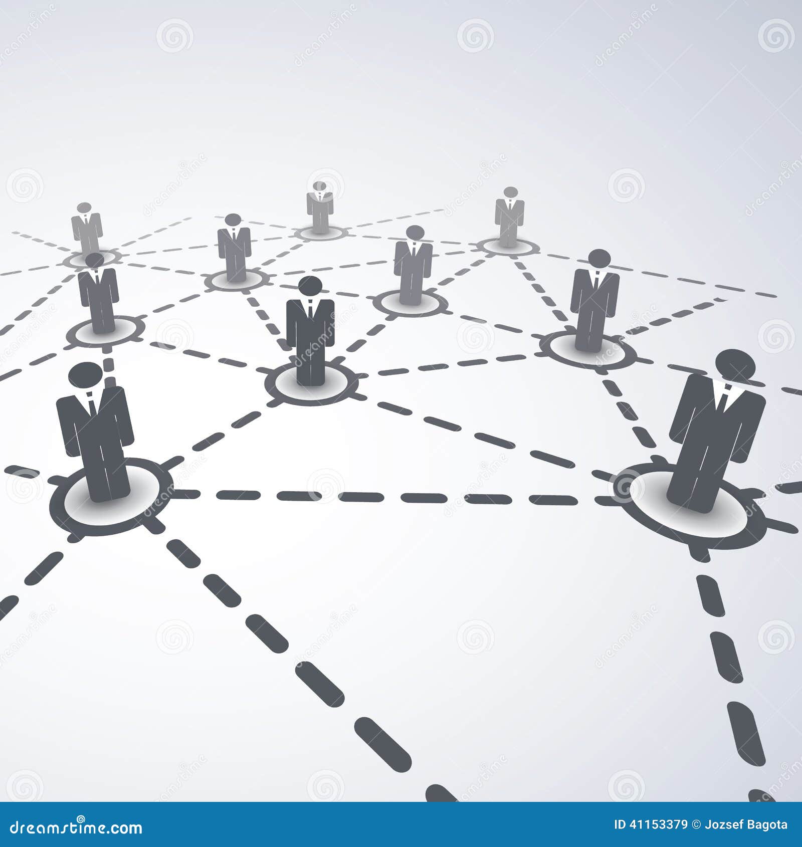 Network Concept - Business Connections Stock Vector - Illustration of ...