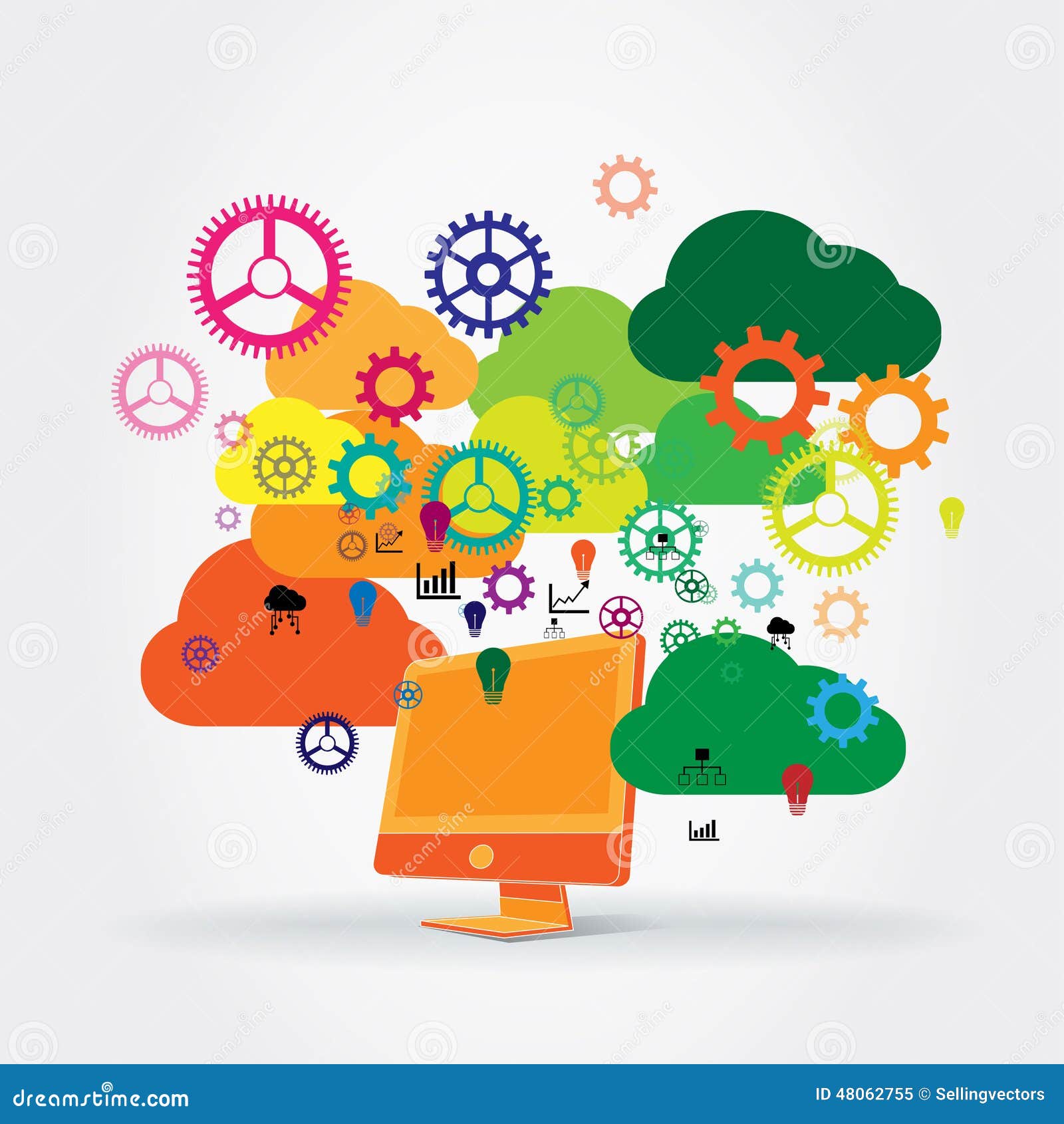 Network concept design stock illustration. Illustration of social ...