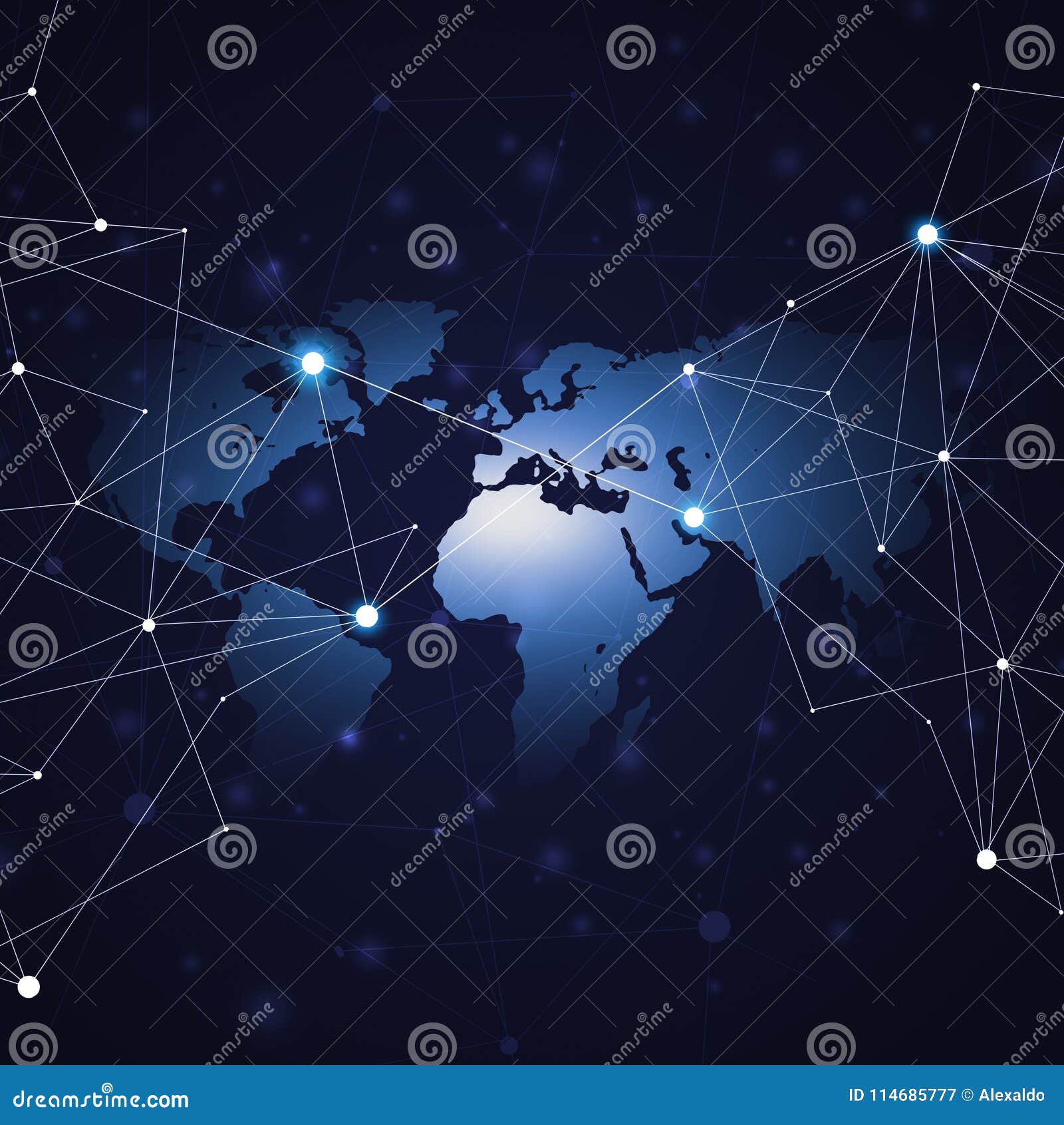 Abstract Global Connections Stock Illustration - Illustration of ...