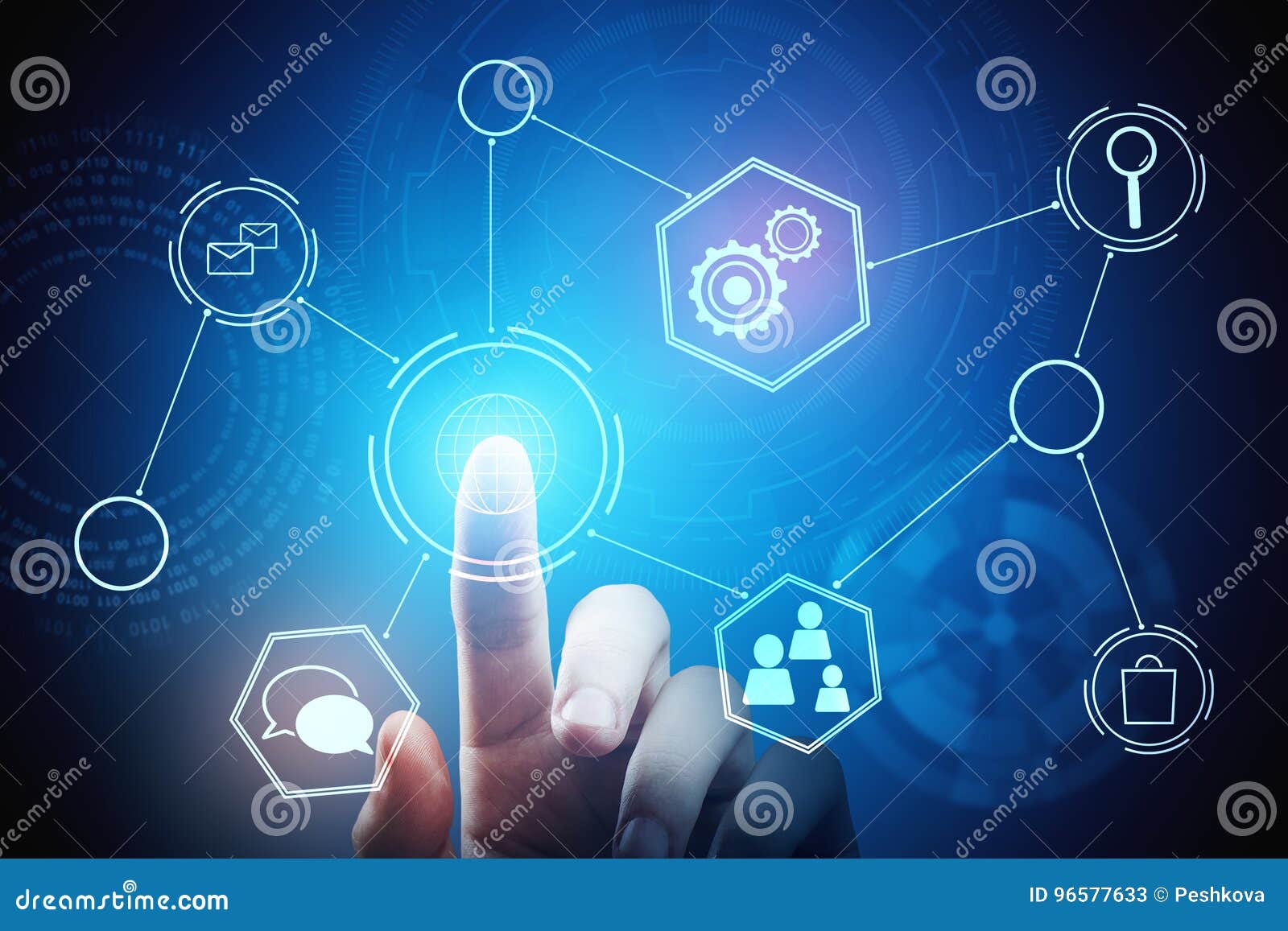 Network concept stock image. Image of communication, display - 96577633