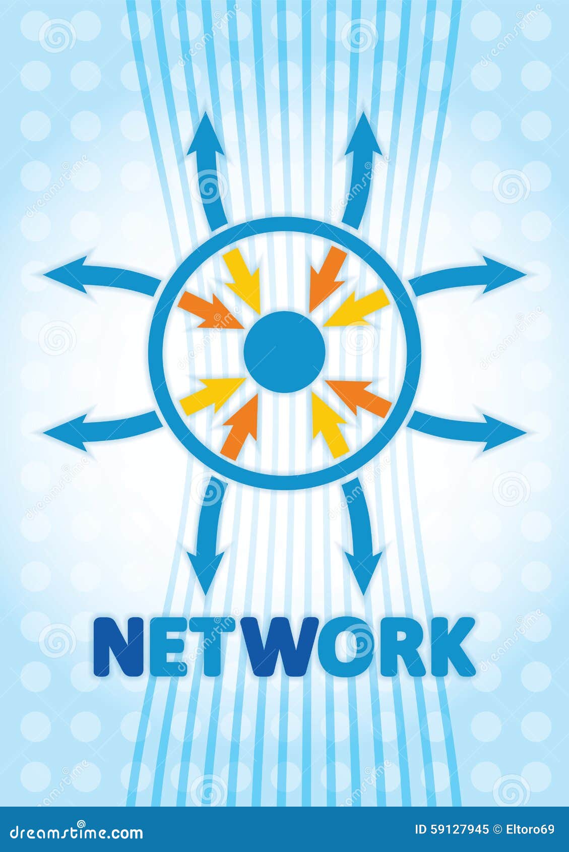 Network concept stock vector. Illustration of digital - 59127945