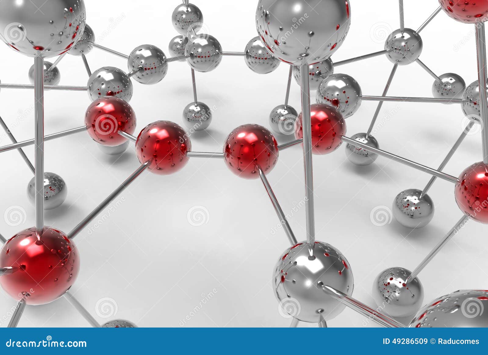 Network Concept - Red and Metallic Stock Illustration - Illustration of ...