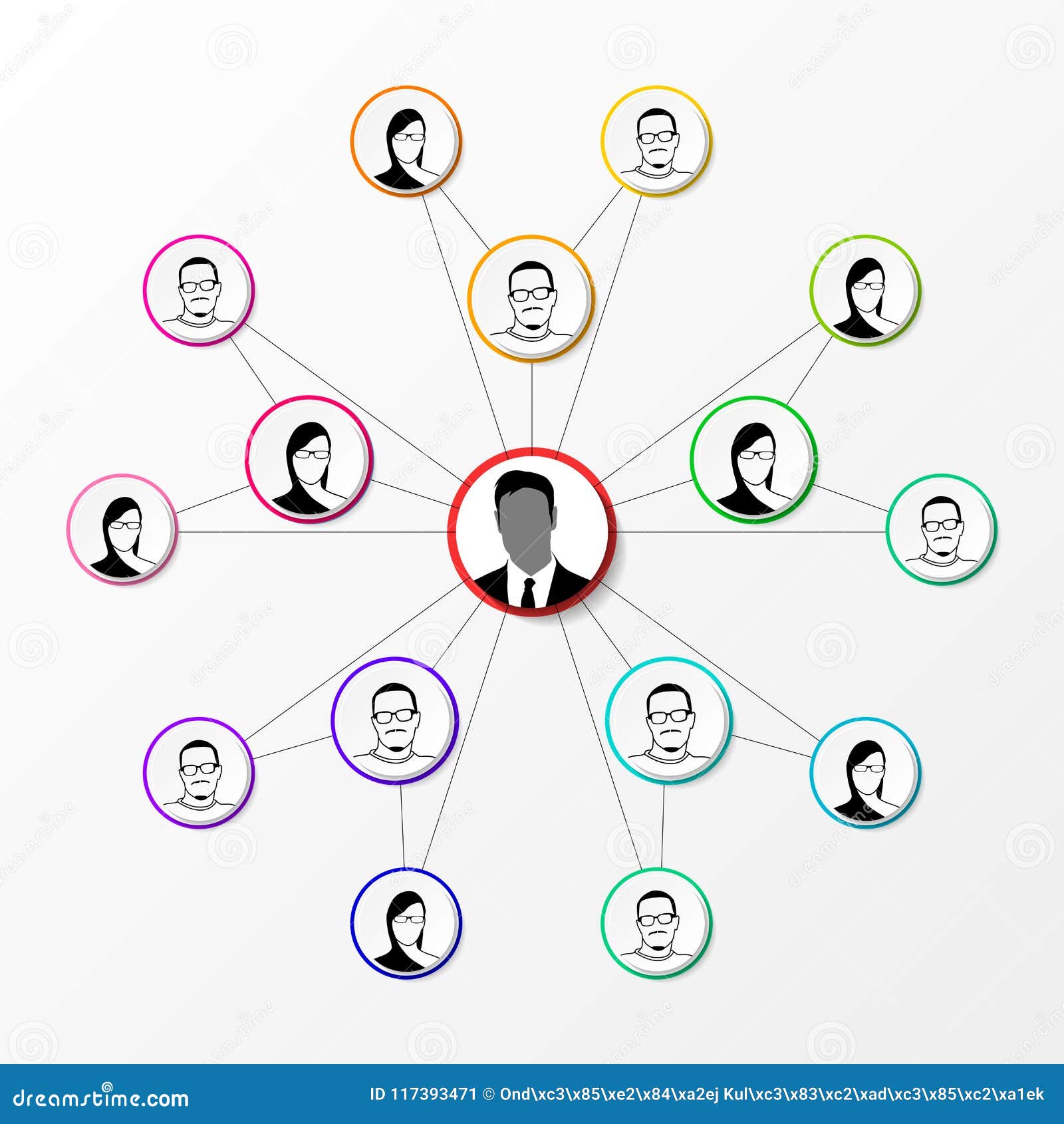 Network Concept. Social Connection Stock Vector - Illustration of ...
