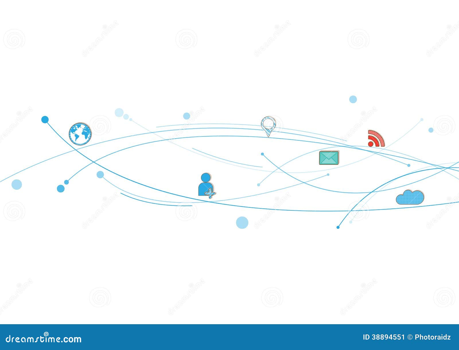 Network concept stock illustration. Illustration of organization - 38894551