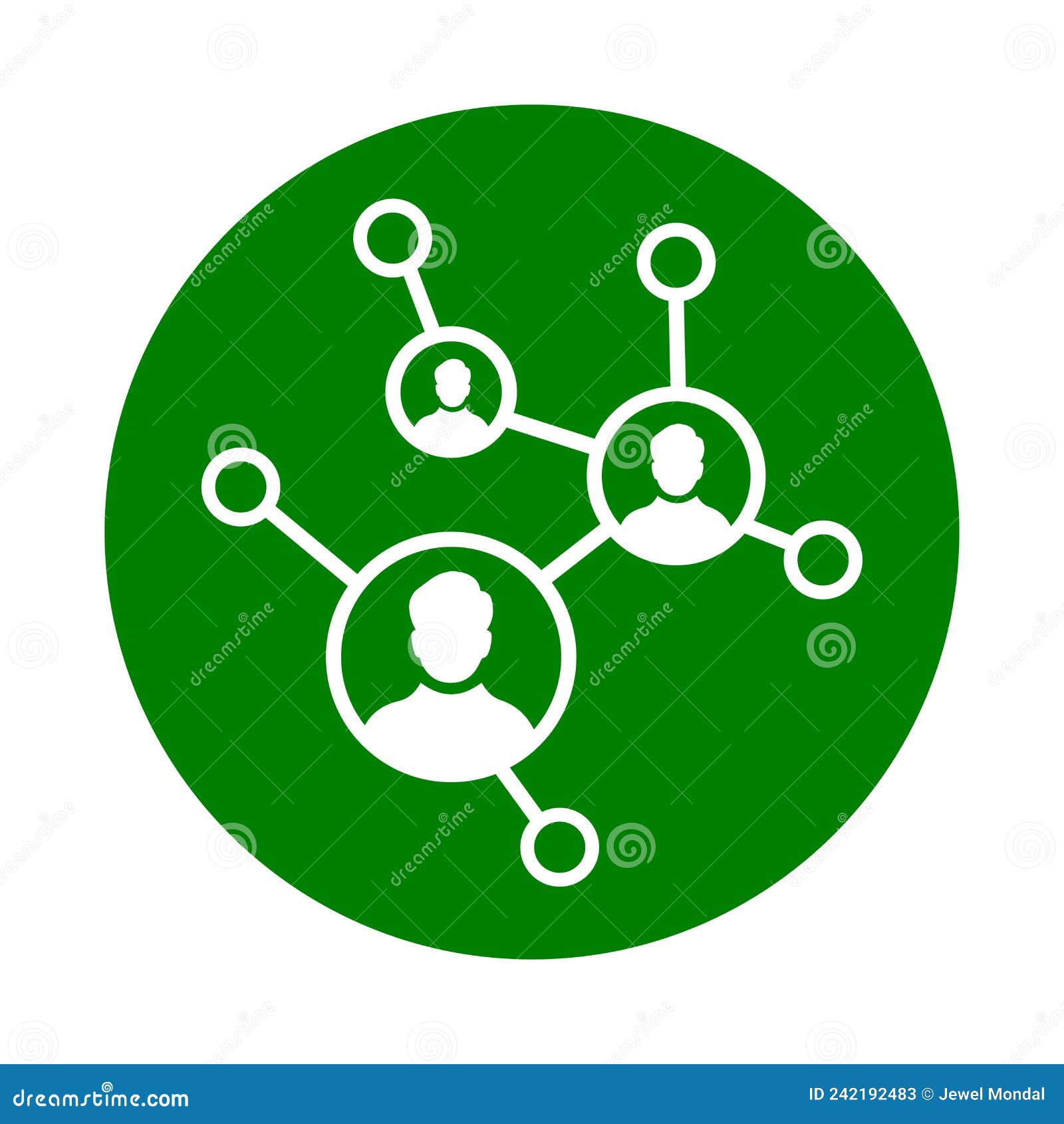 Network, Connect, Connection Icon. Green Vector Sketch Stock Vector ...