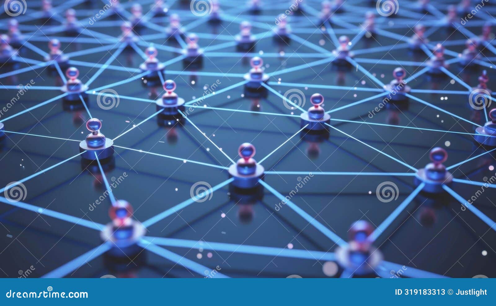 A Network of Connected Blocks Forming a Continuously Expanding ...