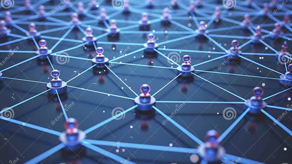 A Network of Connected Blocks Forming a Continuously Expanding ...