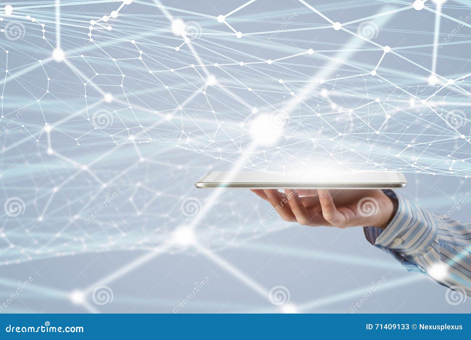 Network of Connected Devices Stock Image - Image of business ...