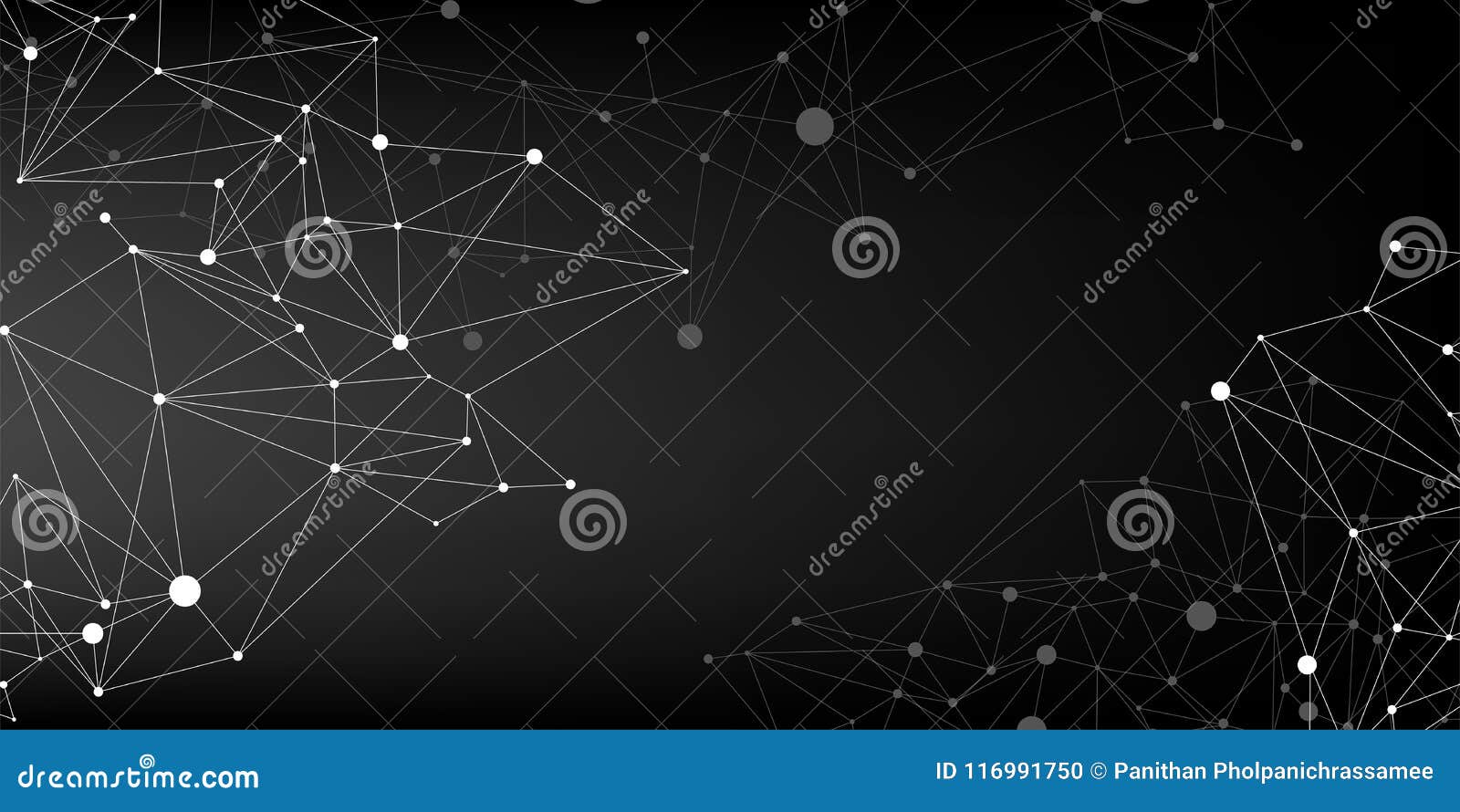Network Connecting Dot Polygon Background Stock Vector - Illustration ...