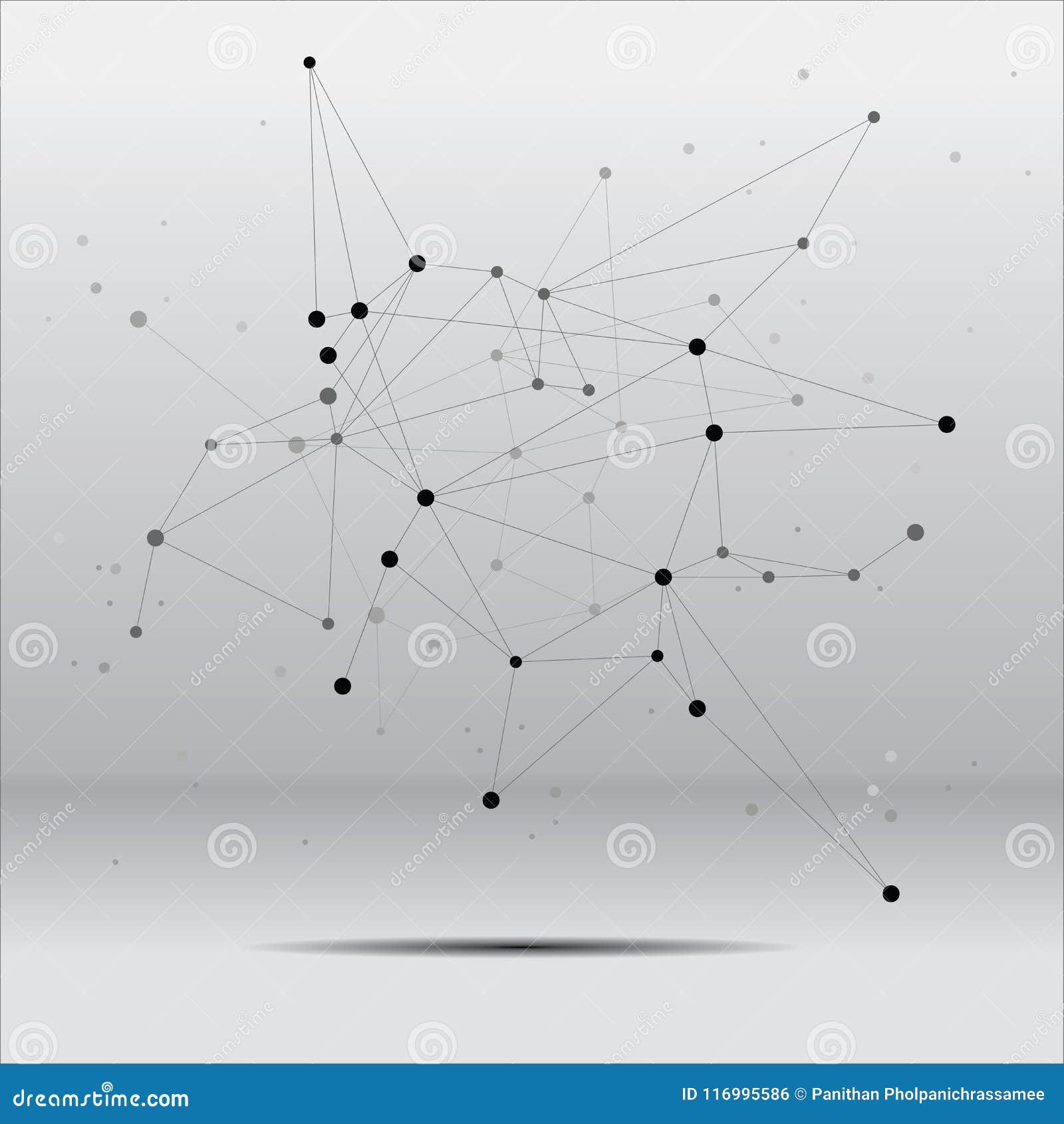 Network Connecting Dot Polygon Background : Concept of Network ...