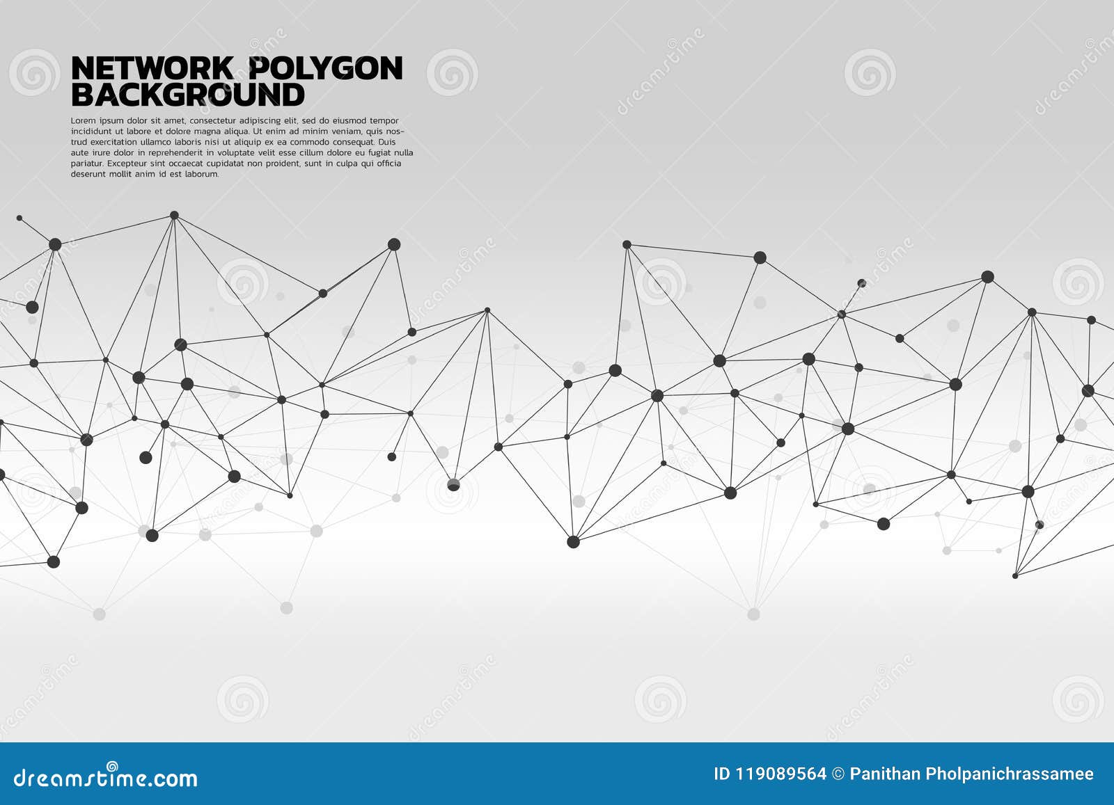Network Connecting Dot Polygon Background : Concept of Network ... Network Connecting Dot Polygon Background : Concept of Network ...