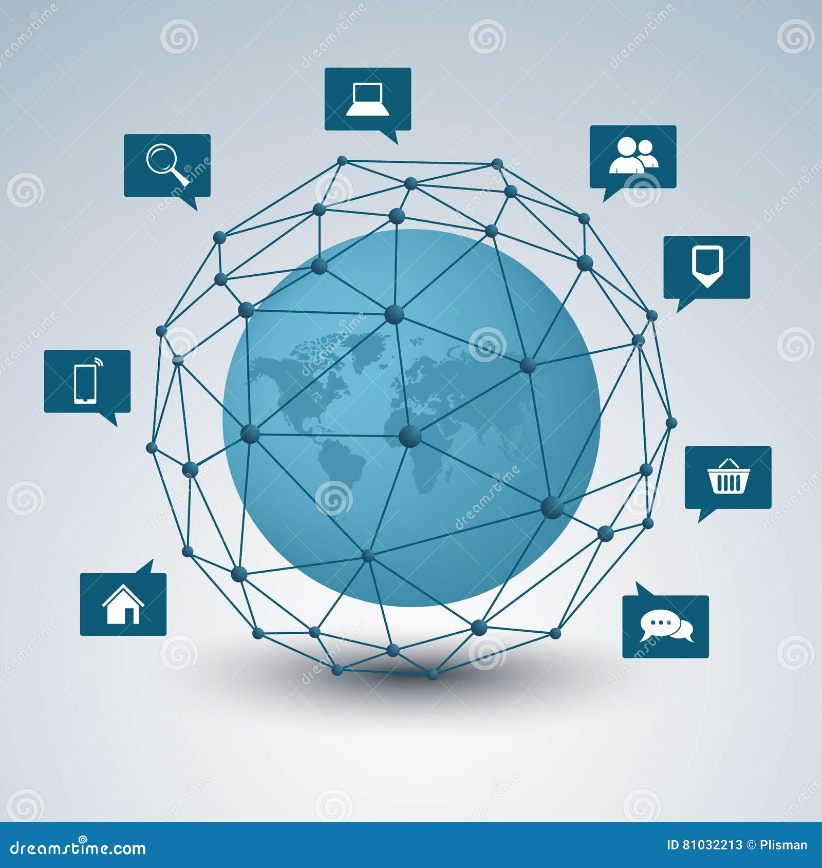 Network Connection Abstract Design Background Stock Vector ...