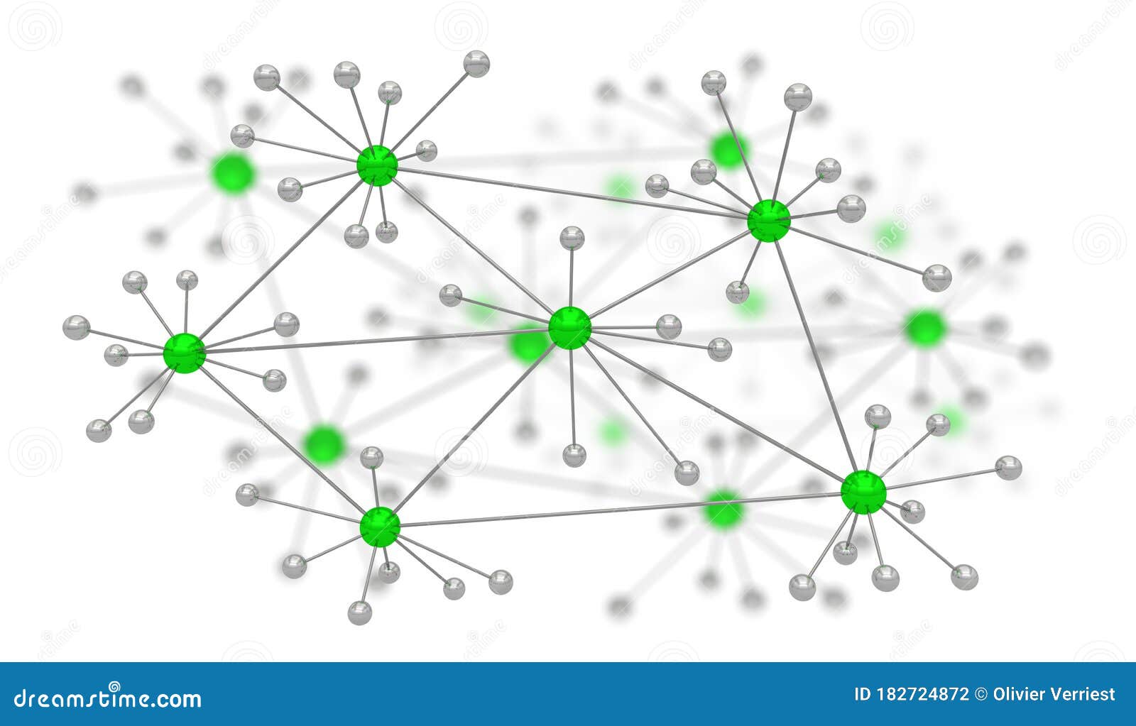 Network Connection Communication Web Atom Molecule Stock Illustration ...