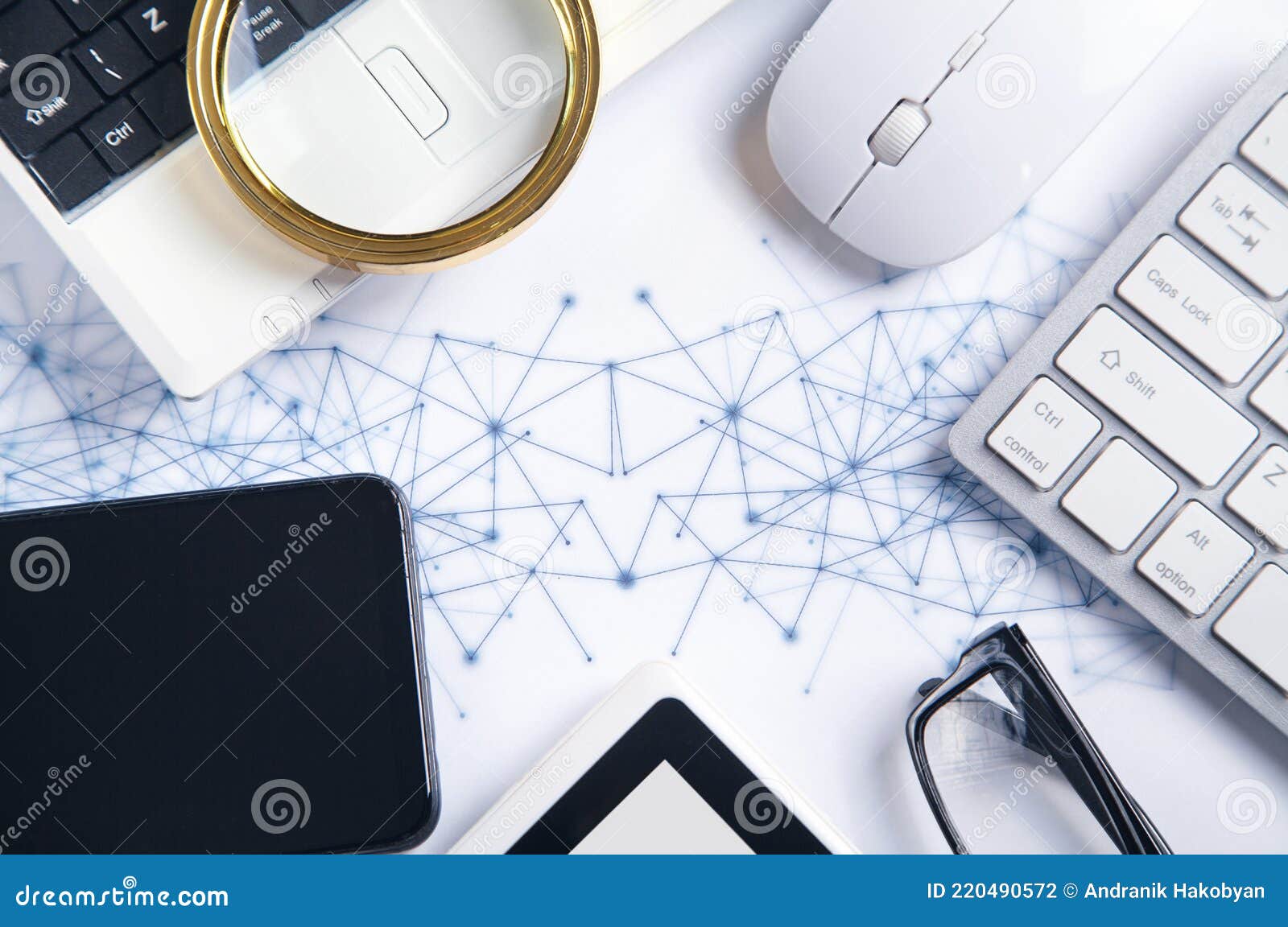 Network Connection, Computer Keyboard with a Business Objects Stock ...