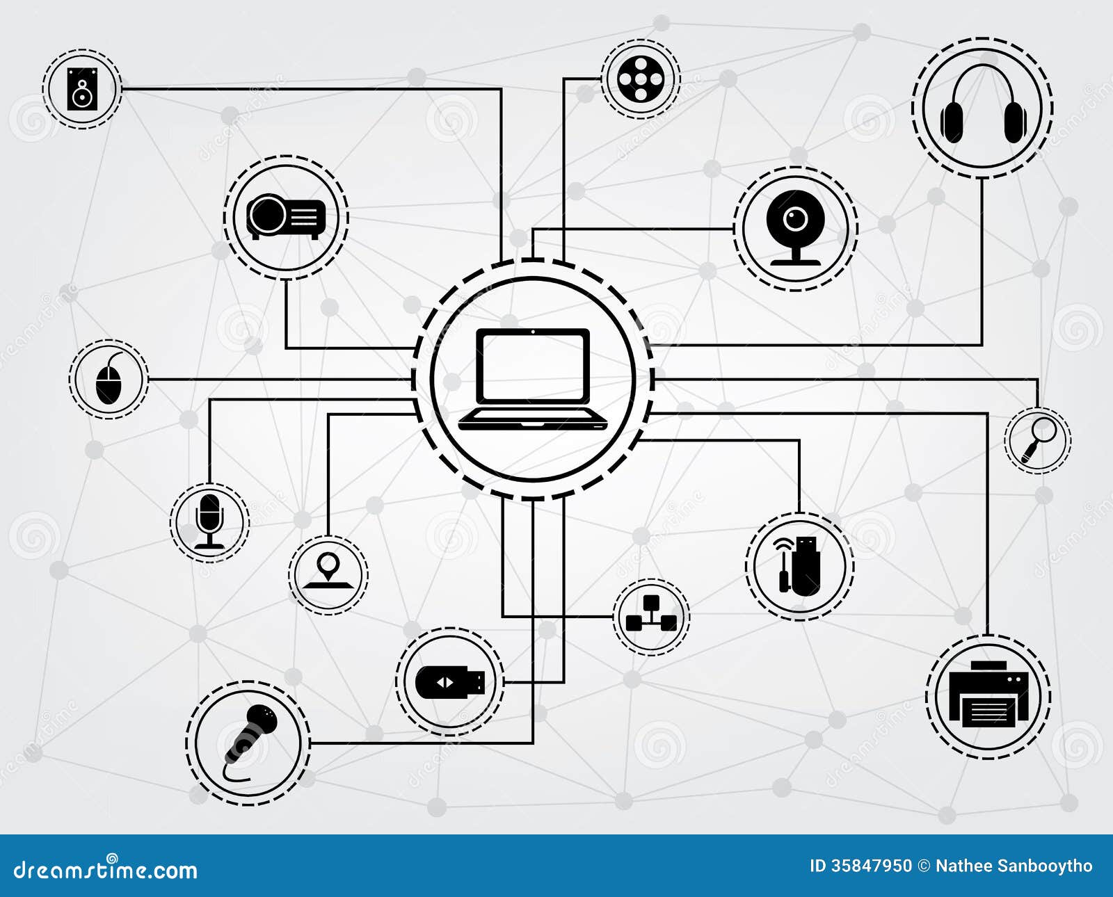 Network connection stock vector. Illustration of global - 35847950