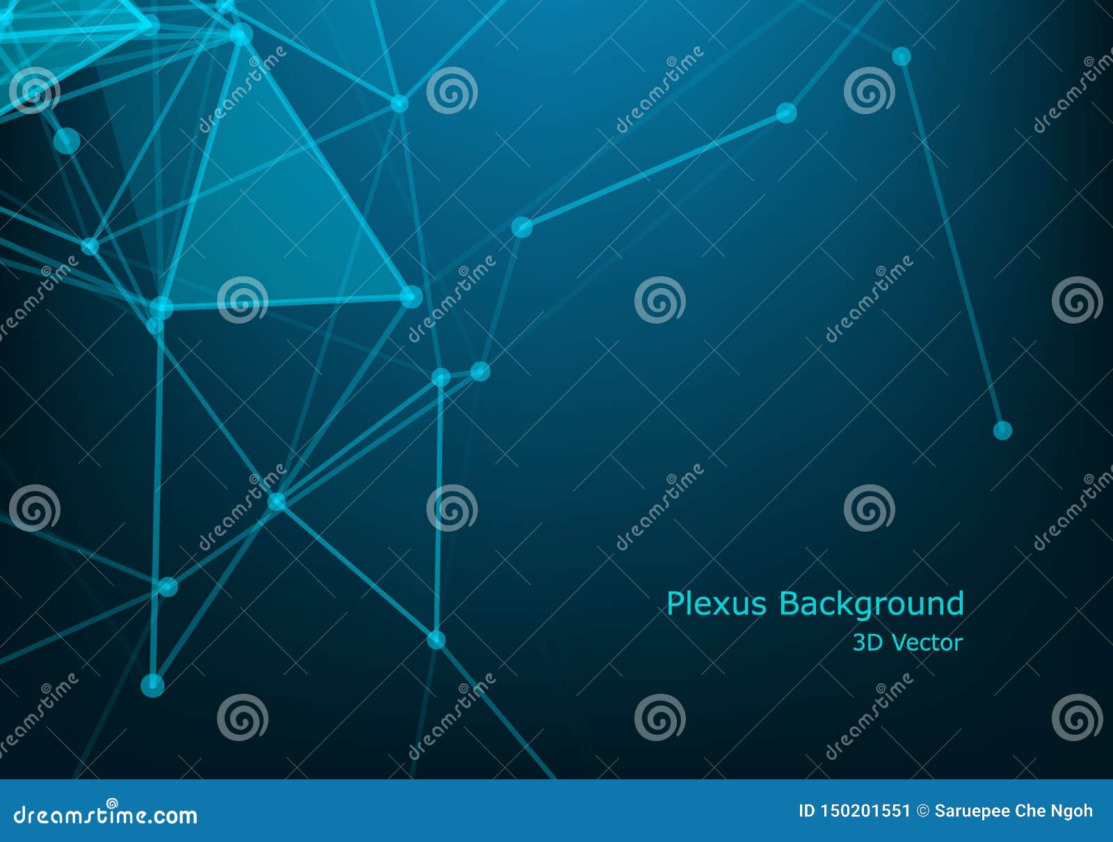 Network Connection Concept Black Background Vector Illustration ...
