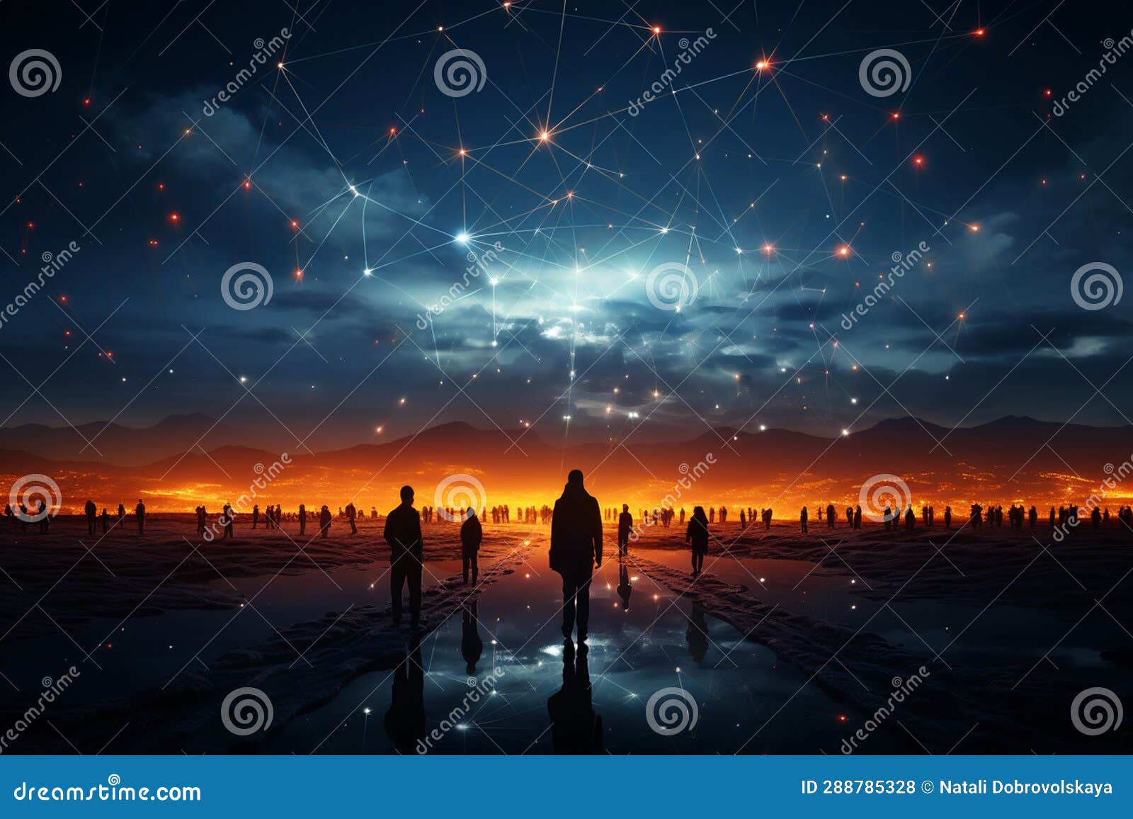 Network Connection Concept,internet Everywhere Stock Illustration ...