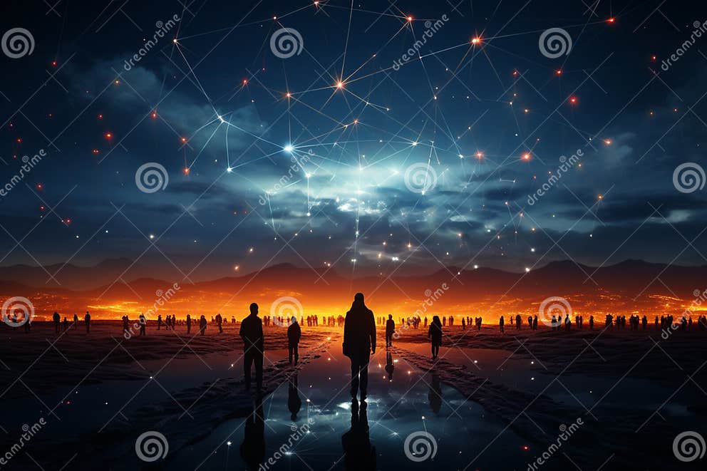 Network Connection Concept,internet Everywhere Stock Photo - Image of ...